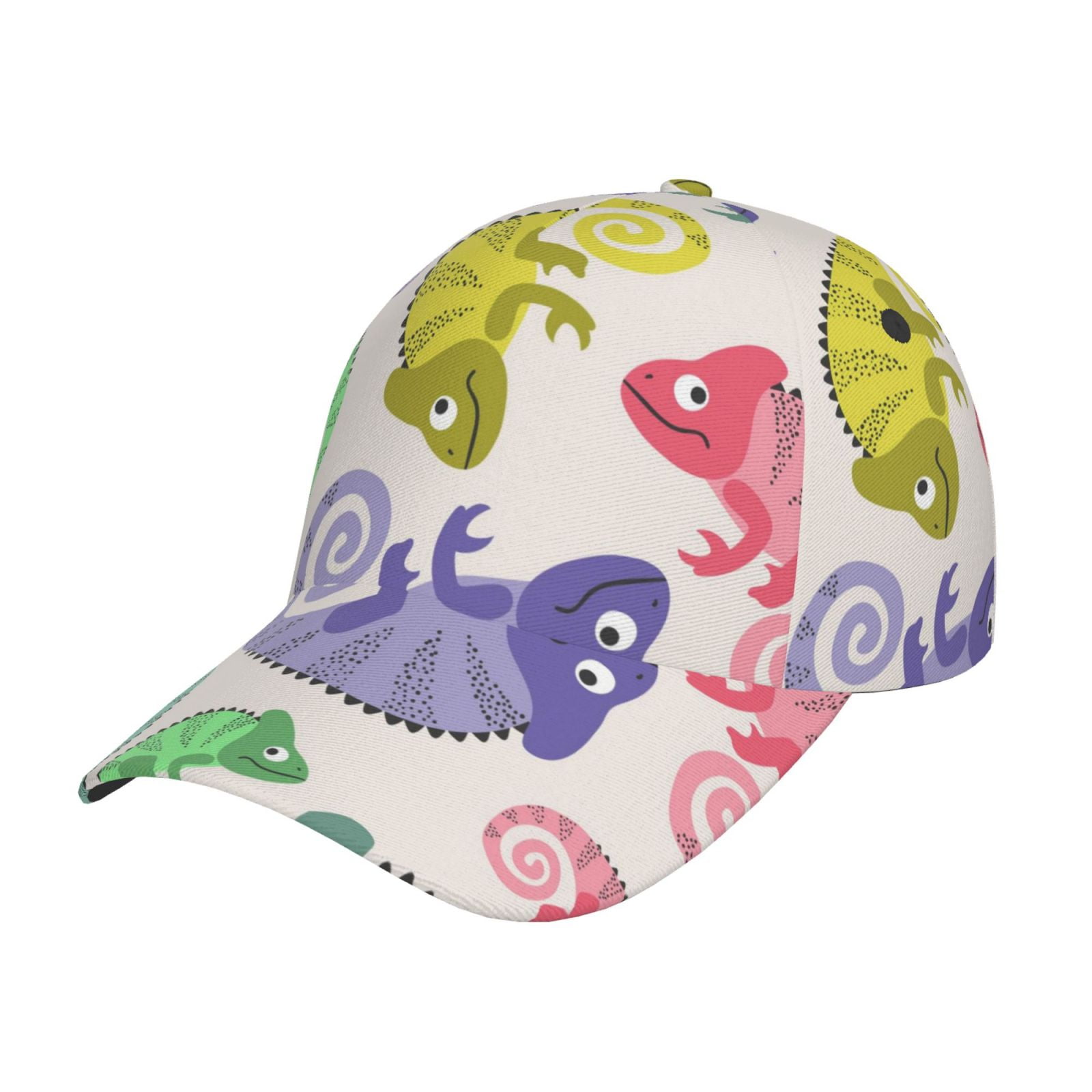 Picia Cute Chameleons pattern Trucker Low Profile Hat Men Women ...
