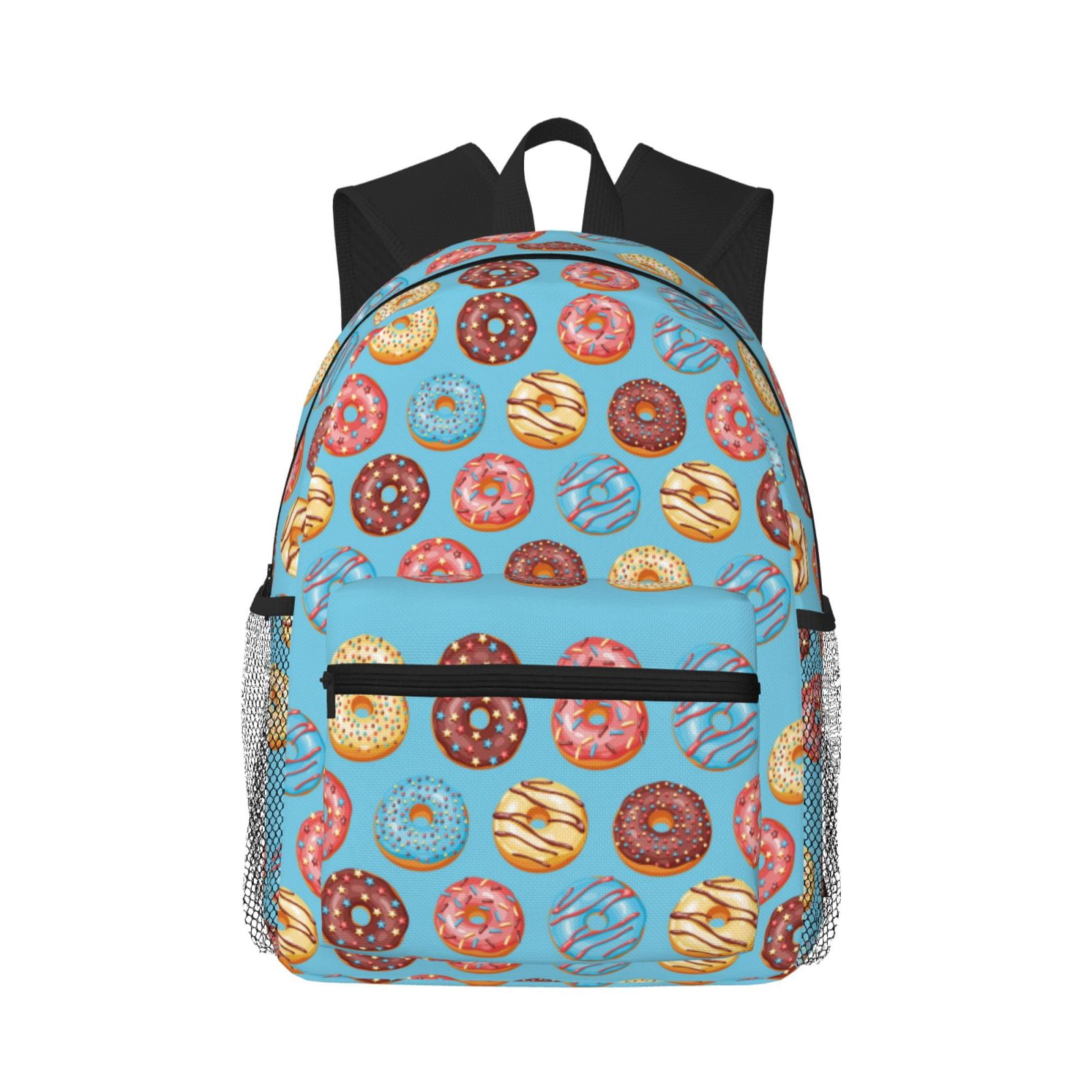 Picia Cute Donut Large Capacity Backpack Classic Style Backpack Casual ...