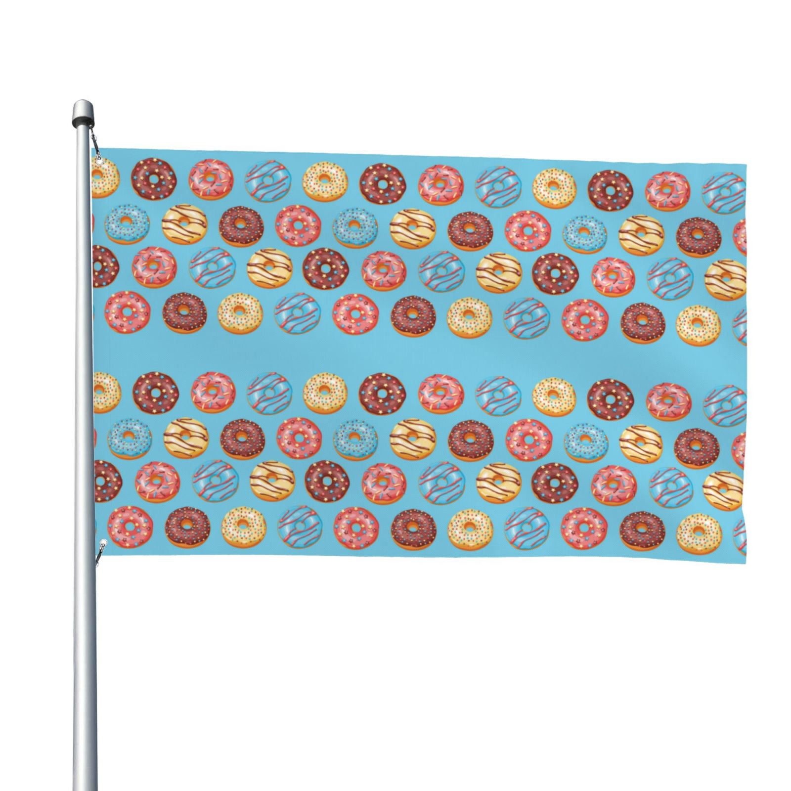 Picia Cute Donut Printed Flag ,Cute Donut Pattern Garden Flag Vertical ...