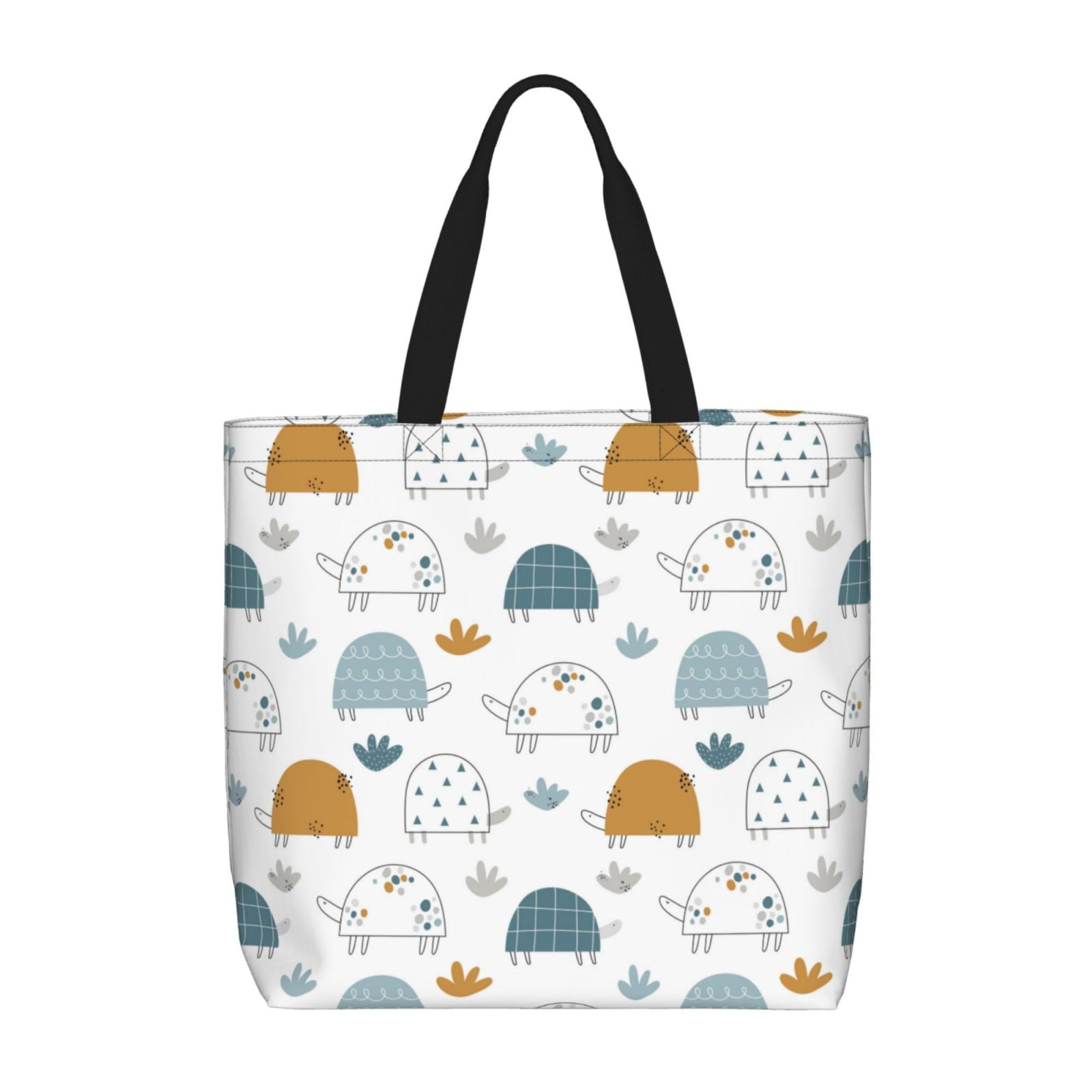 Picia Cute Doodle Turtles for Tote Bag for Women with Zipper, Gym Tote ...