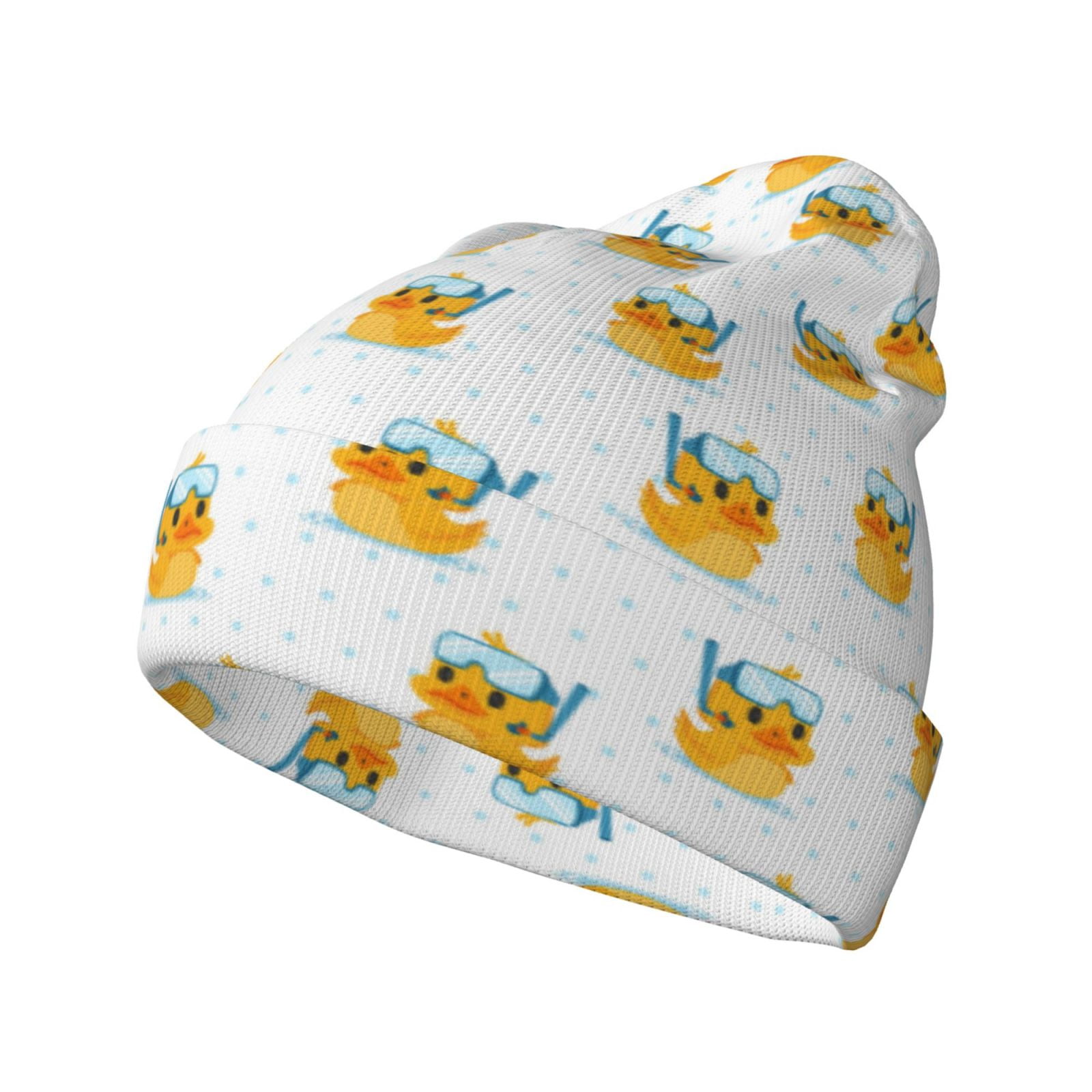 Picia Cute Duck Diver Pattern Knitted Beanie Hat for Men and Women ...