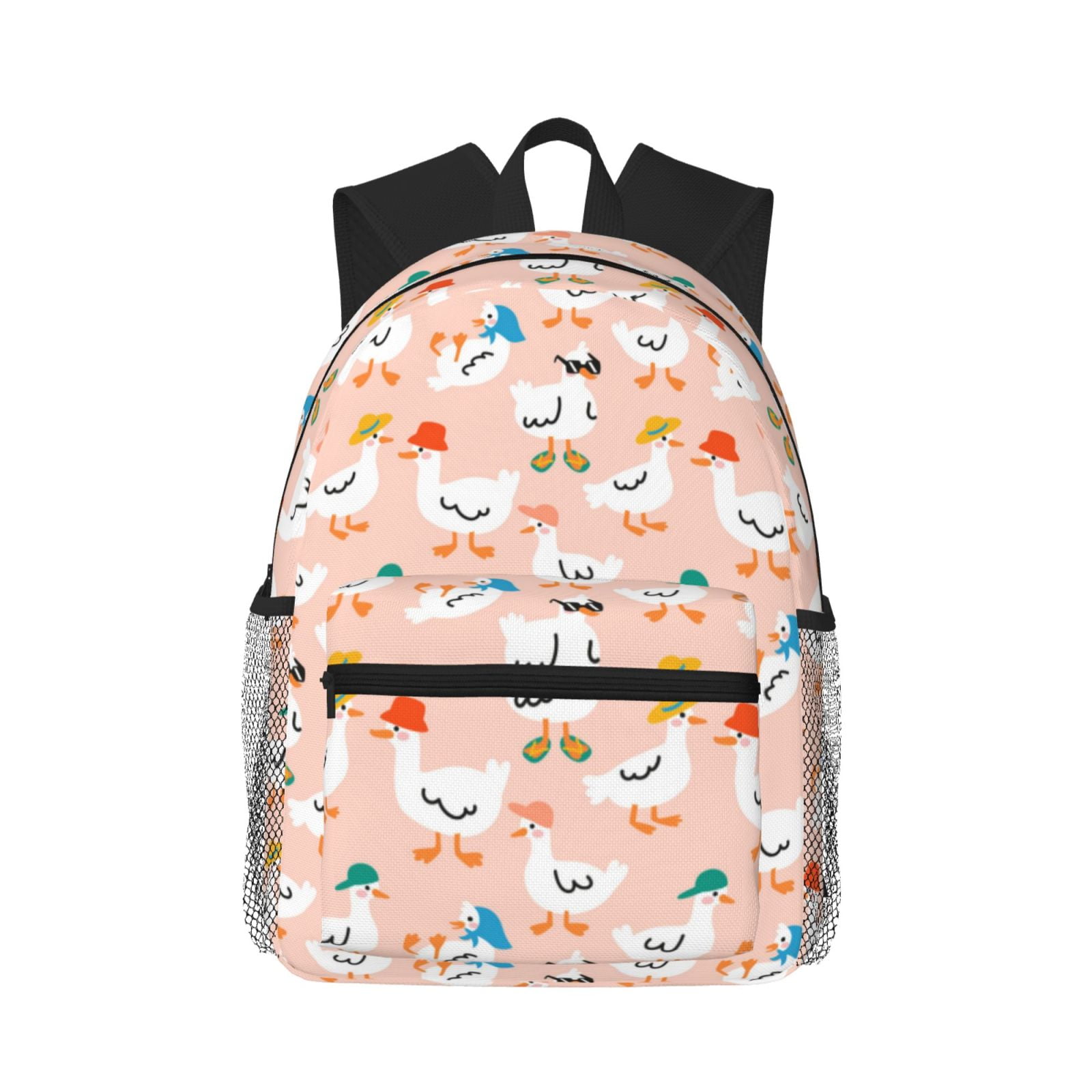 Picia Cute Ducks In Hats Large Capacity Backpack Classic Style Backpack ...