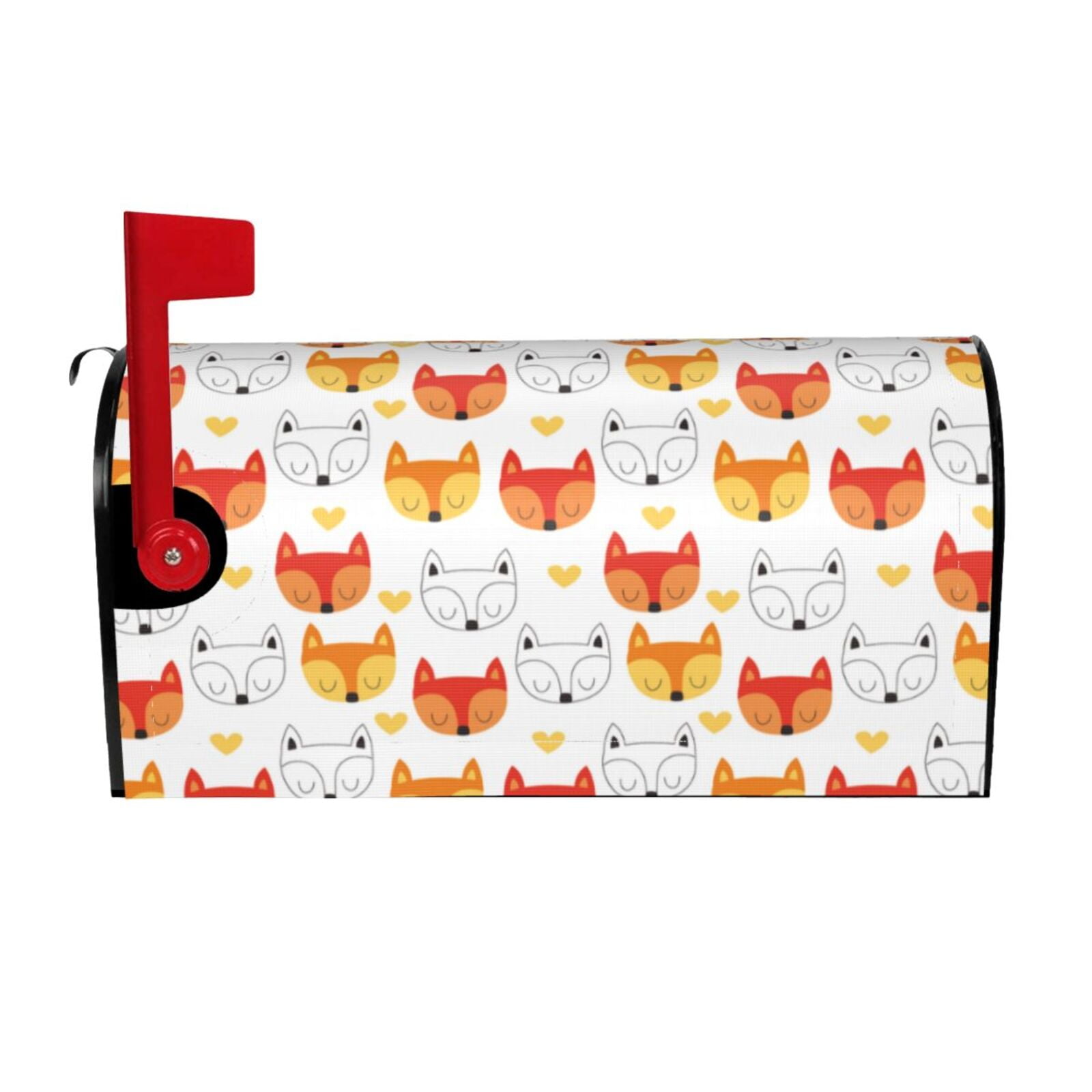 Picia Cute Fox with Heart Magnetic Mailbox Cover Standard Size-21x18 in ...
