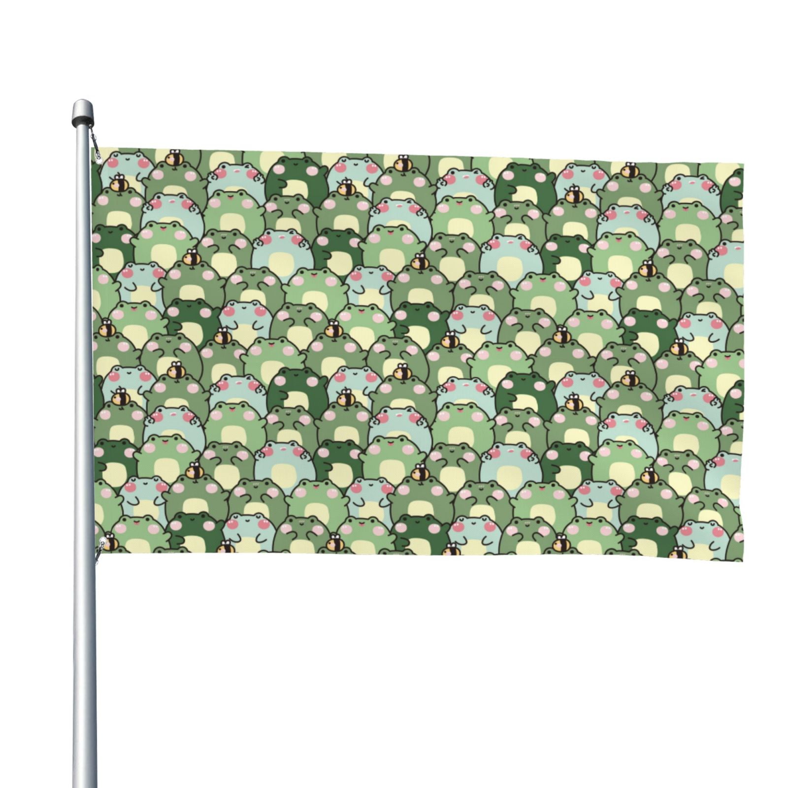 Picia Cute Frog Printed Flag ,Cute Frog Pattern Garden Flag Vertical ...