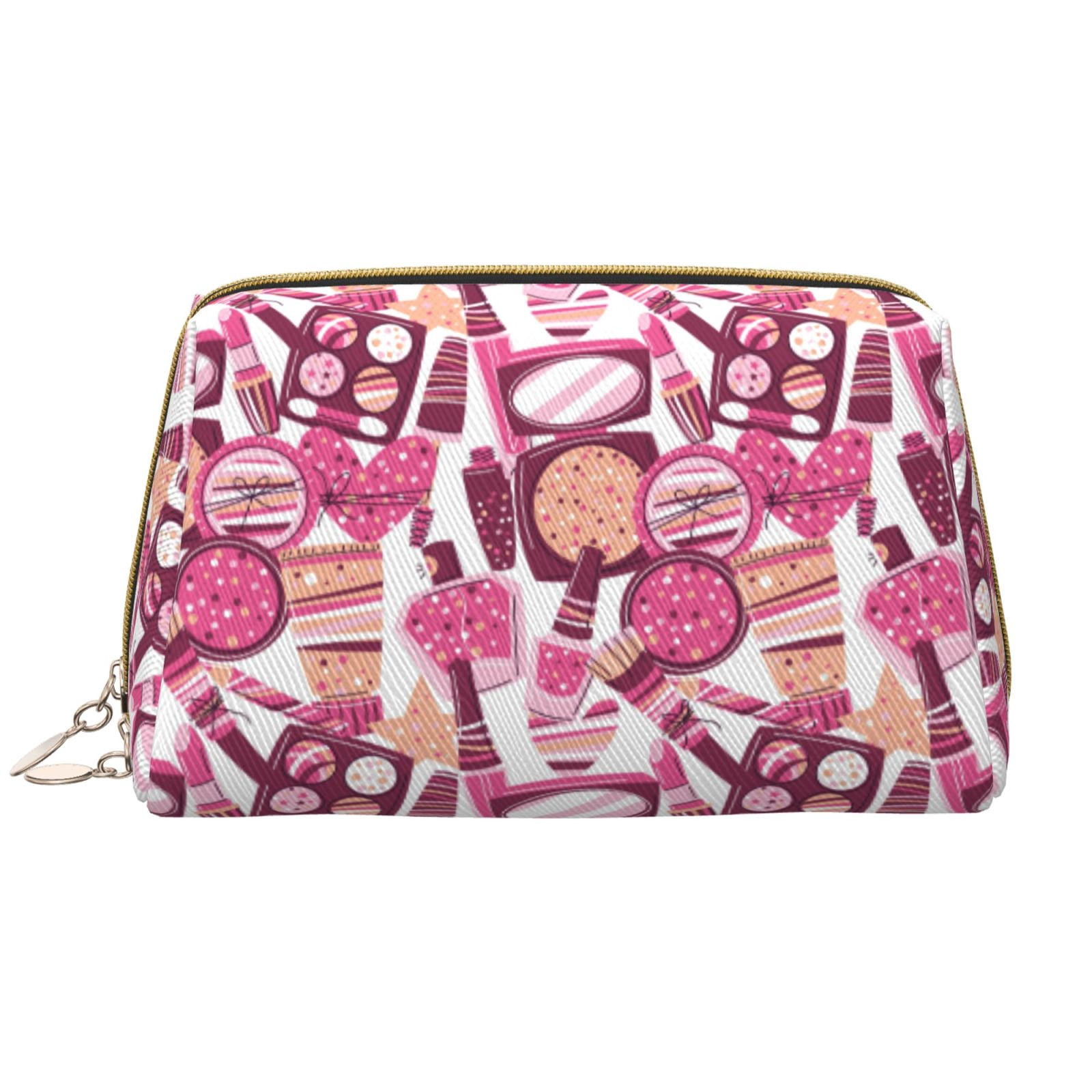 Picia Cute Girl Print Leather Makeup Bag Make Up Bag Travel Toiletry ...
