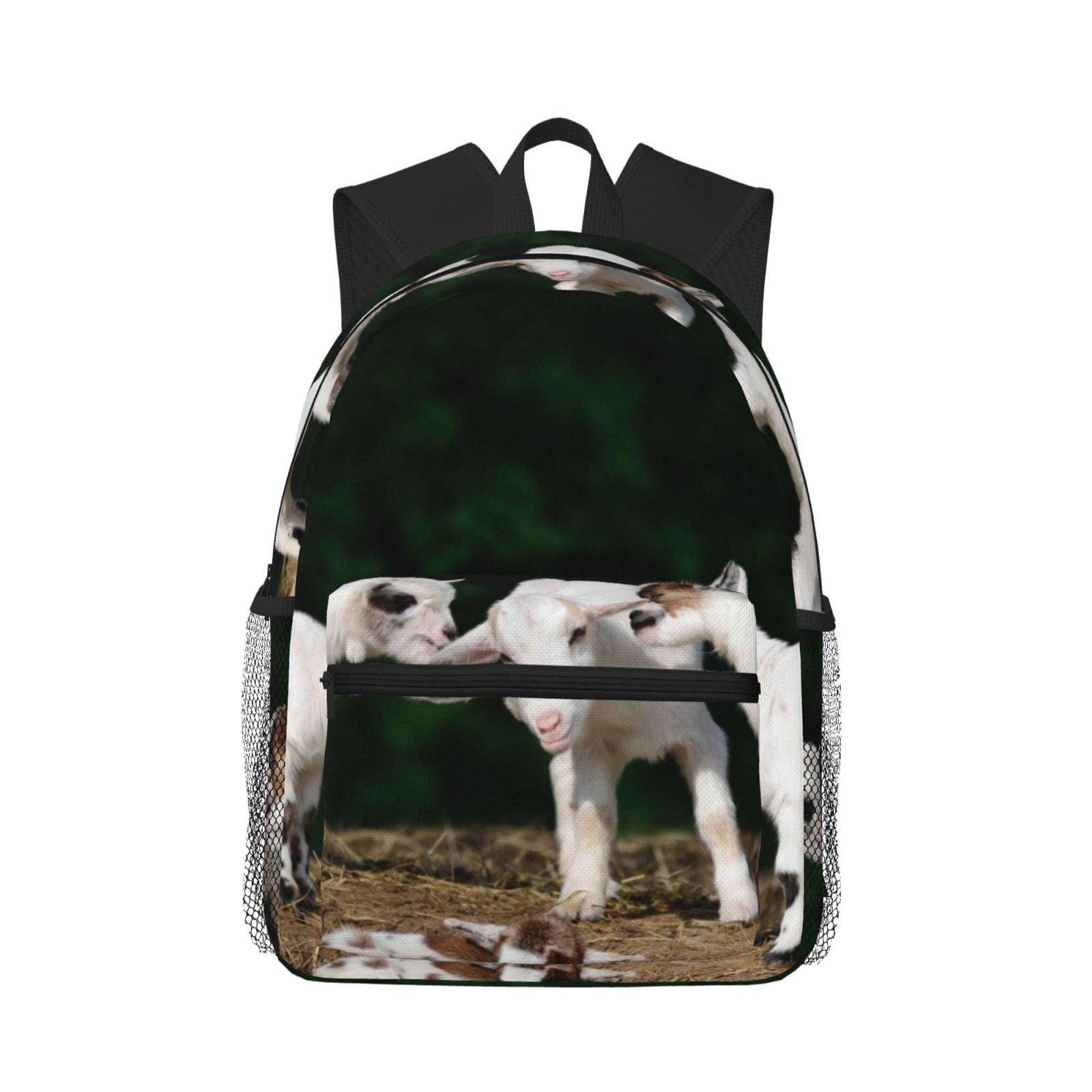 Picia Cute Goat Baby Large Capacity Backpack Classic Style Backpack ...