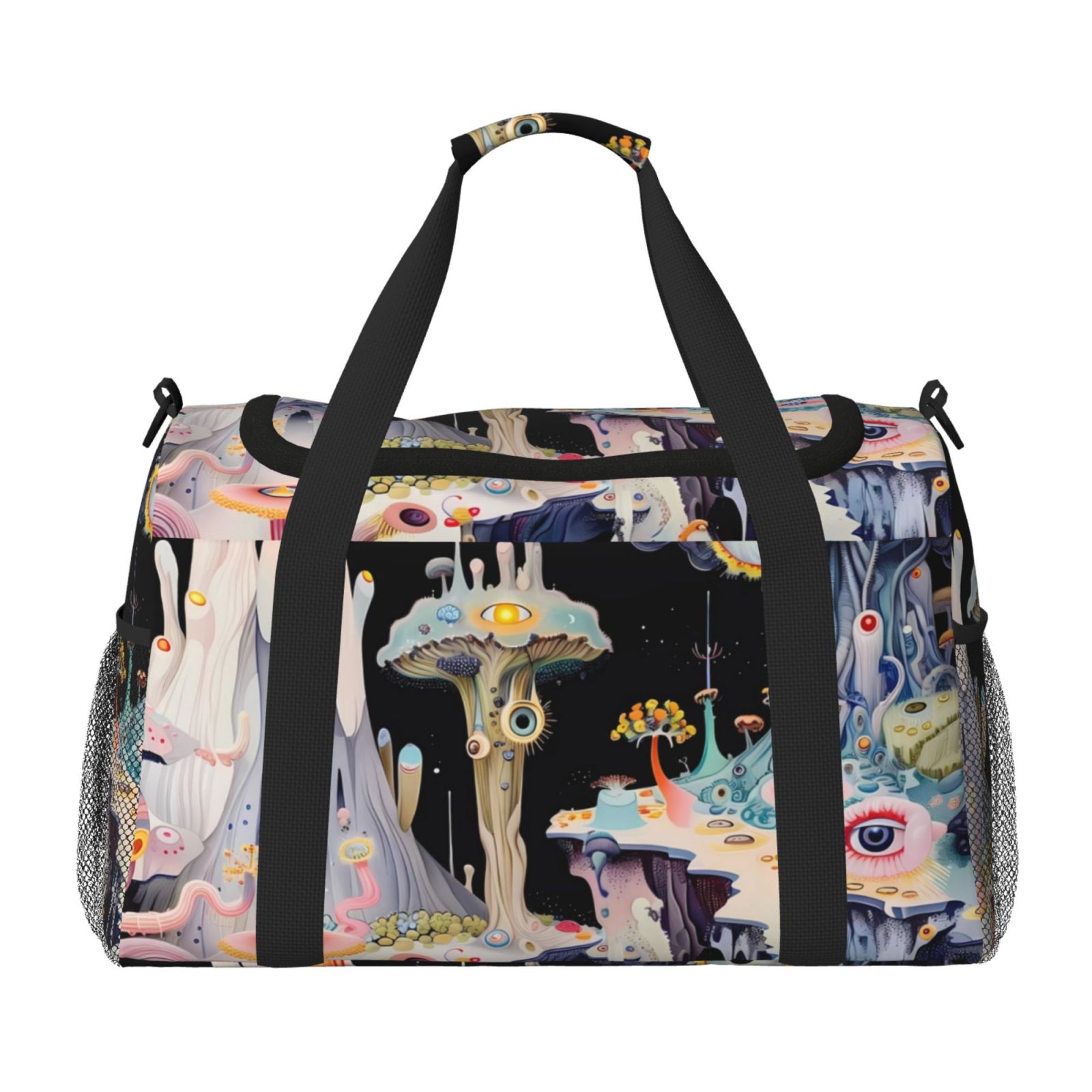 Picia Cute Mushroom Landscape Print Travel Duffle Bag,Weekender Bags ...
