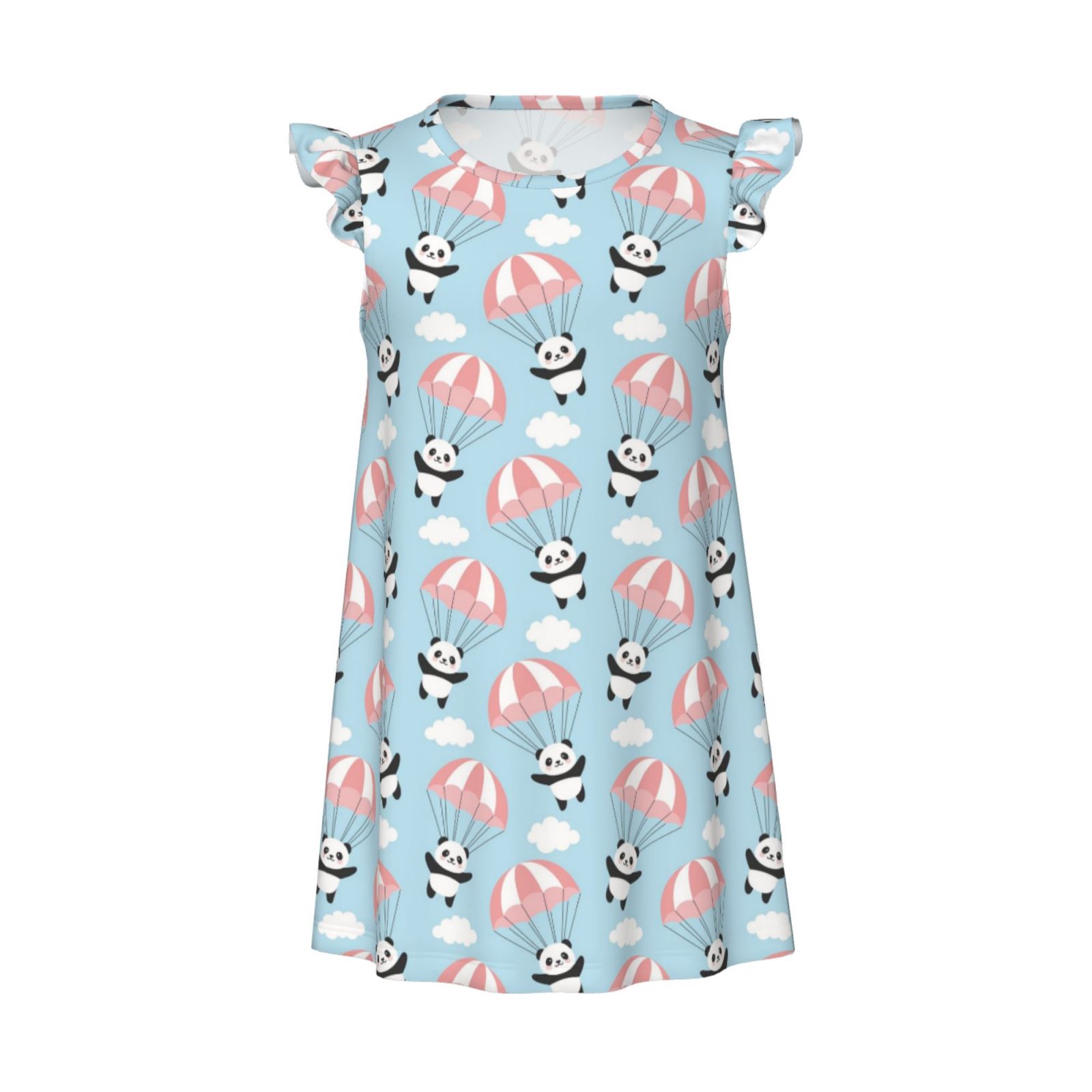 Picia Cute Panda Flying in the Sky Pattern Girls Nightgowns,Unicorn ...