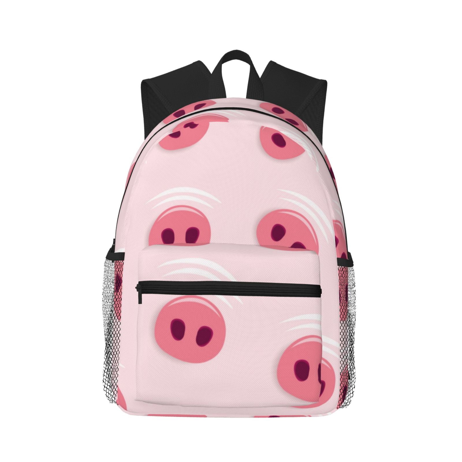 Picia Cute Pig Nose Large Capacity Backpack Classic Style Backpack ...