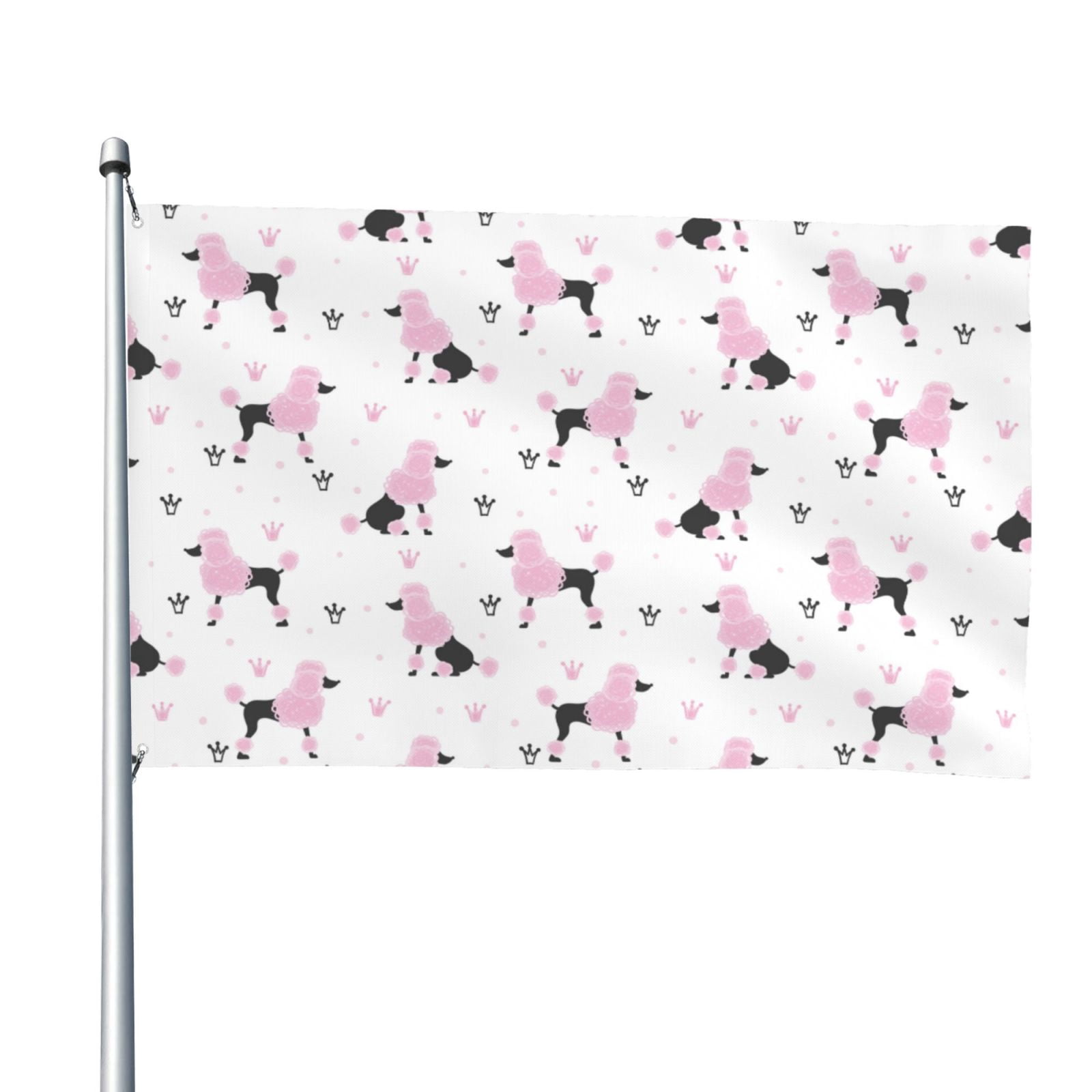 Picia Cute Poodle Dog Printed Flag ,Cute Poodle Dog Pattern Garden Flag ...