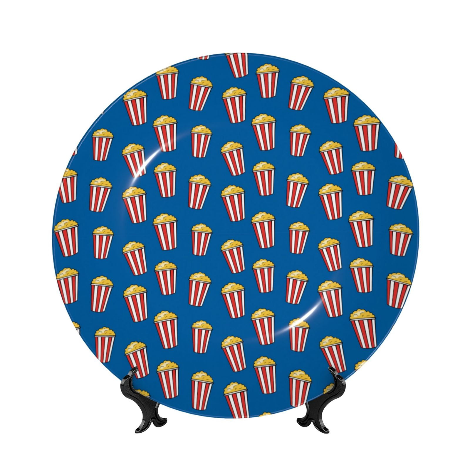 Picia Cute Popcorn Pattern Bone China Decorative Plate – Wall Decor ...