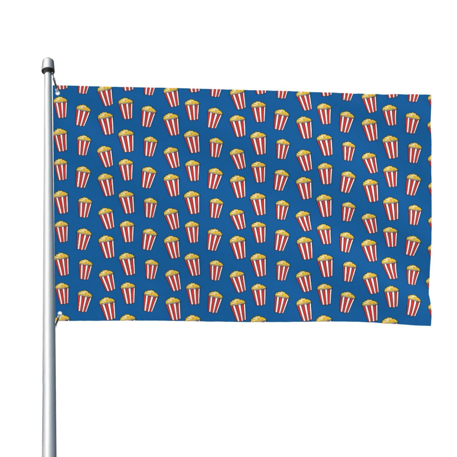 Picia Cute Popcorn Printed Flag ,Cute Popcorn Pattern Garden Flag ...