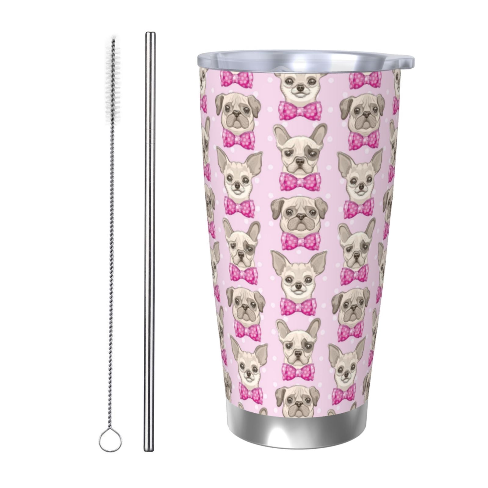 Picia Cute puppy Pattern 20 oz Tumbler Stainless Steel Vacuum Insulated ...