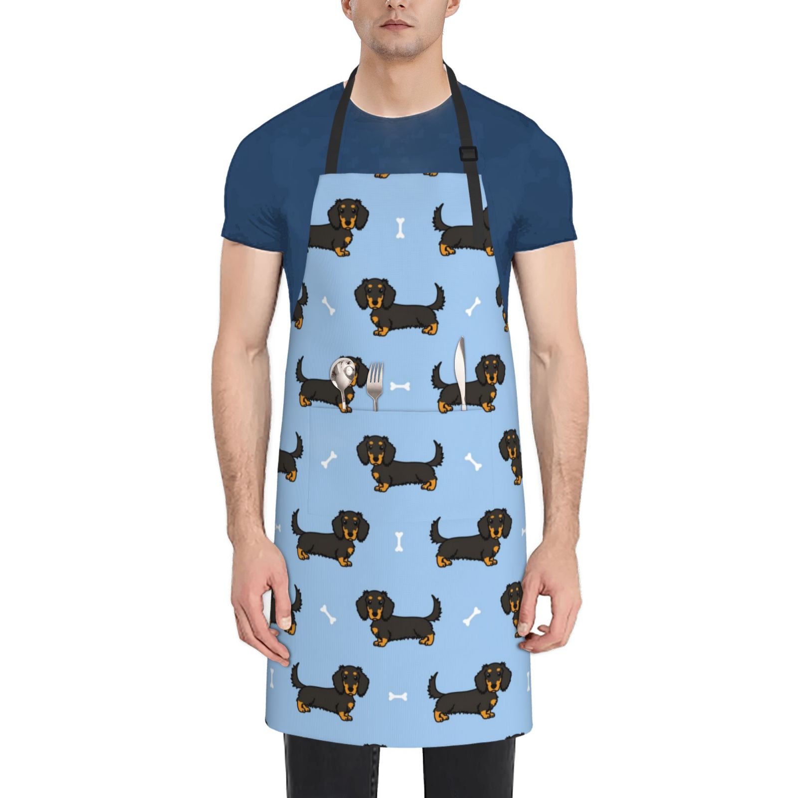 Picia Dachshund Dog Waterproof Apron for Unisex Adult - Adjustable Bib ...