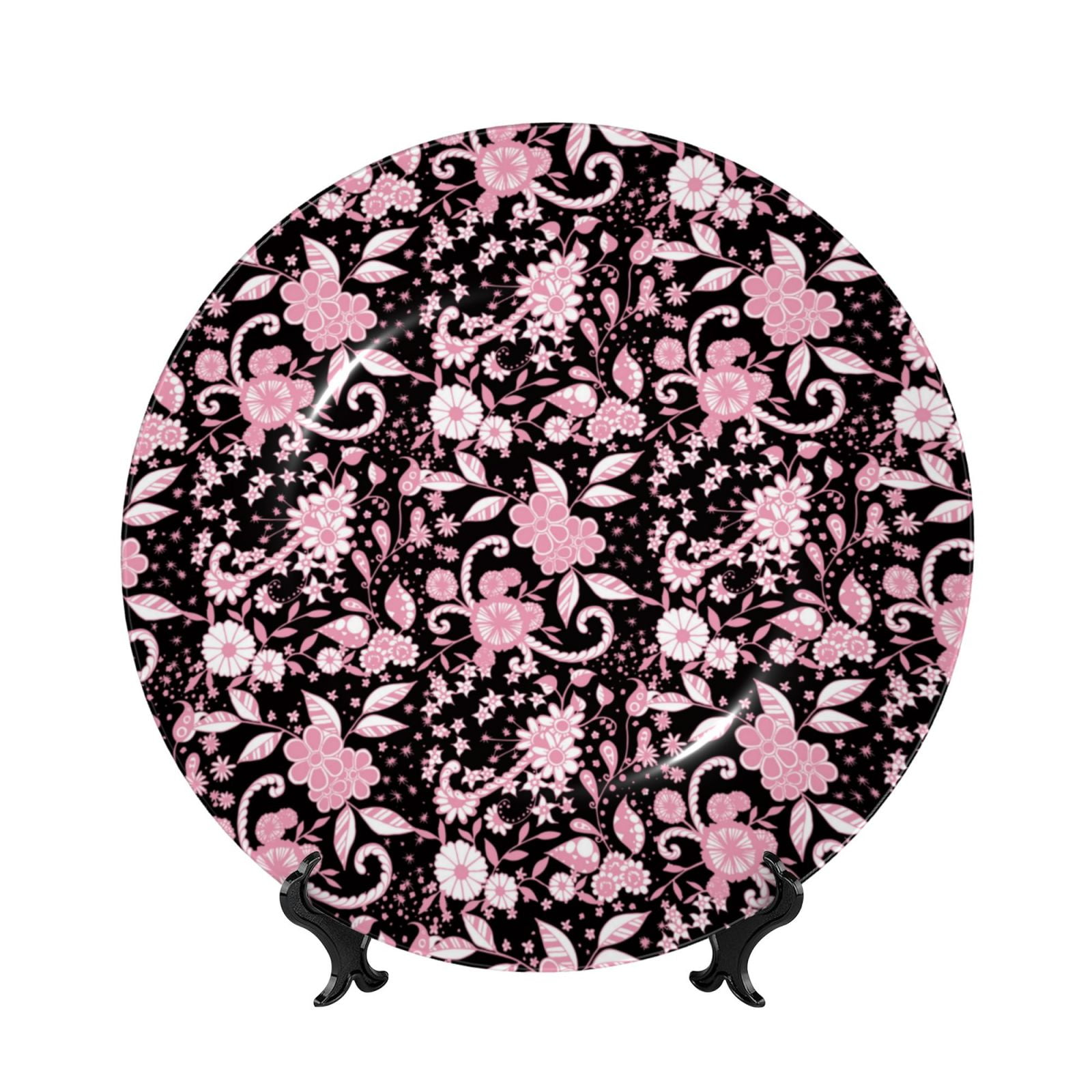 Picia Daisies Flowers Pattern Bone China Decorative Plate – Wall Decor ...