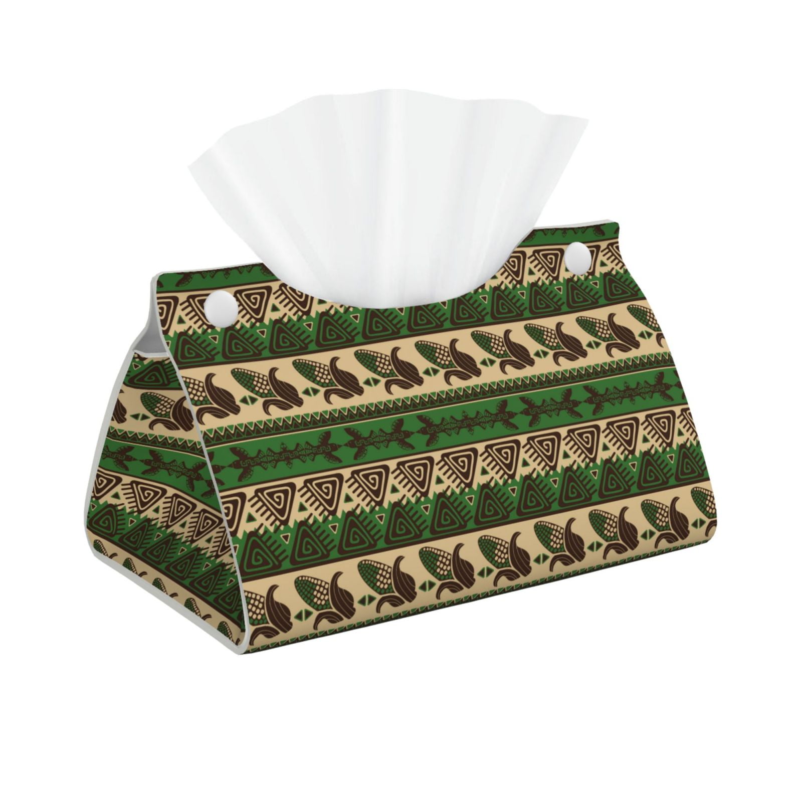 Picia Dark Green Vintage Corn Pattern Pattern Long Tissue Box Cover,PVC ...