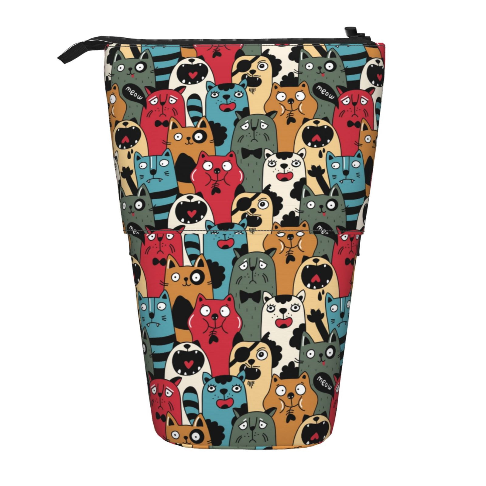 Picia Different Cats 1 Print Telescopic Pencil Case, Telescopic Pen ...