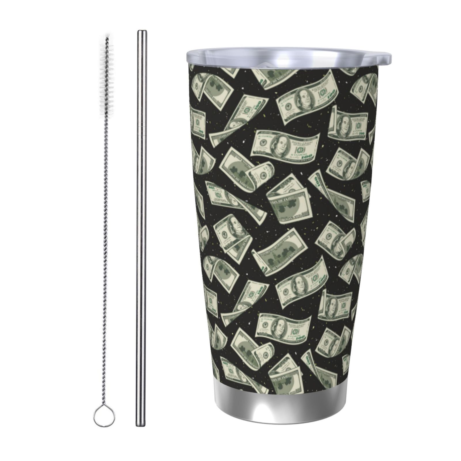 Picia Dollar Pattern 20 oz Tumbler Stainless Steel Vacuum Insulated ...