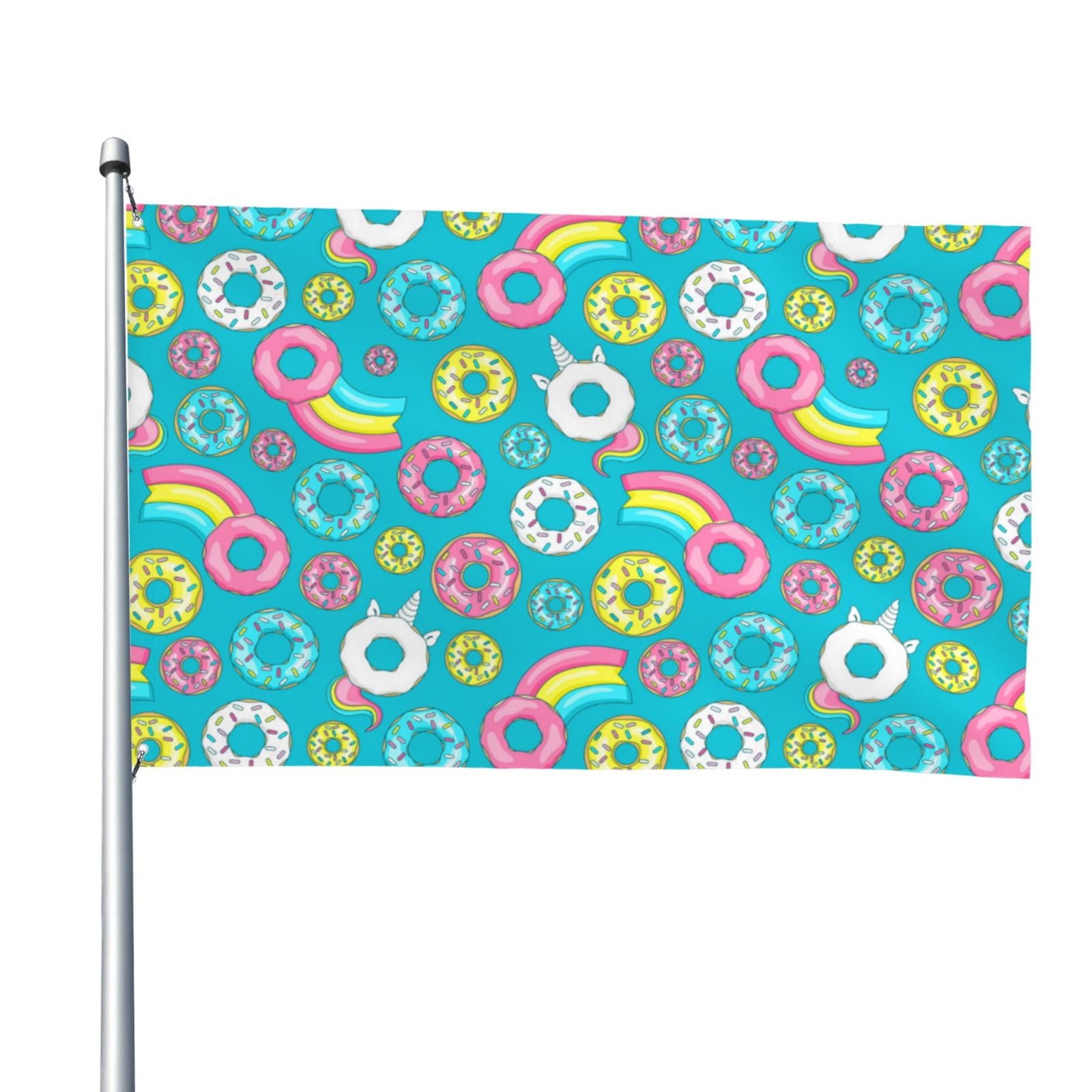 Picia Donut Printed Flag ,Donut Pattern Garden Flag Vertical Double ...