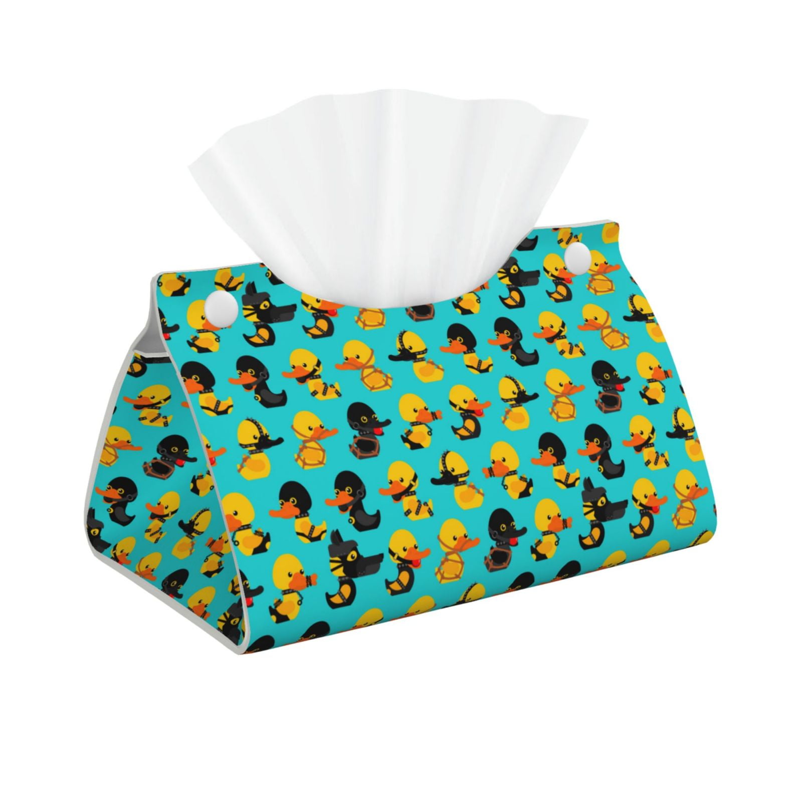 Picia Duck In Black Suit Pattern Long Tissue Box Cover,PVC Leather ...