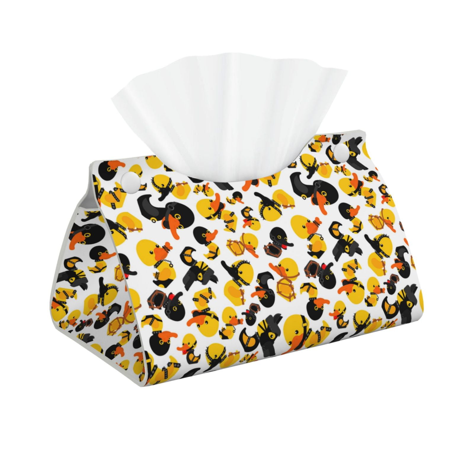 Picia Duck In Black Suit1 Pattern Long Tissue Box Cover,PVC Leather ...