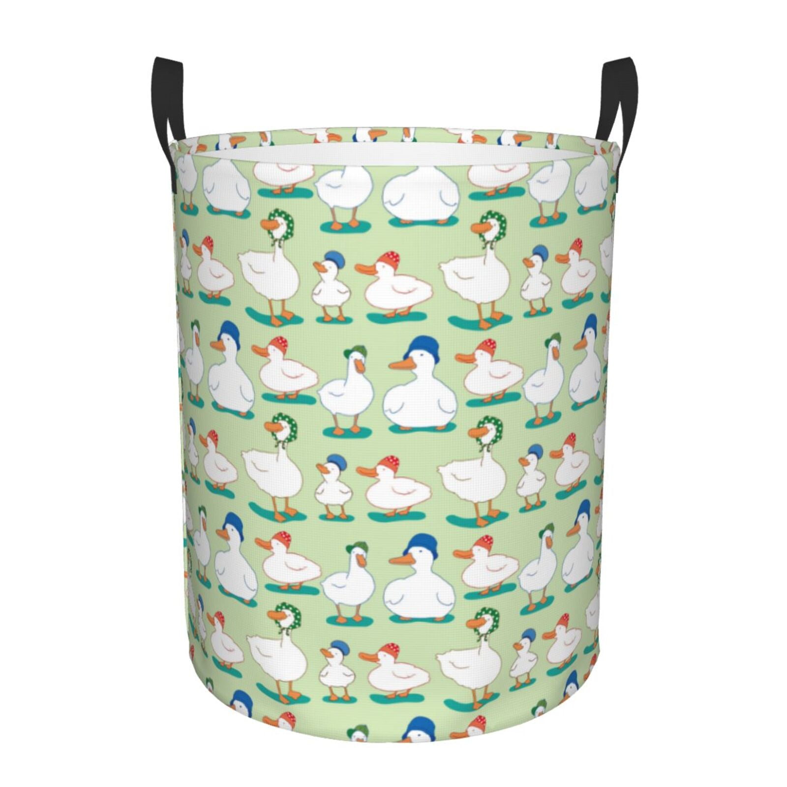 Picia Duck Pattern Large Laundry Basket, Waterproof, Freestanding ...
