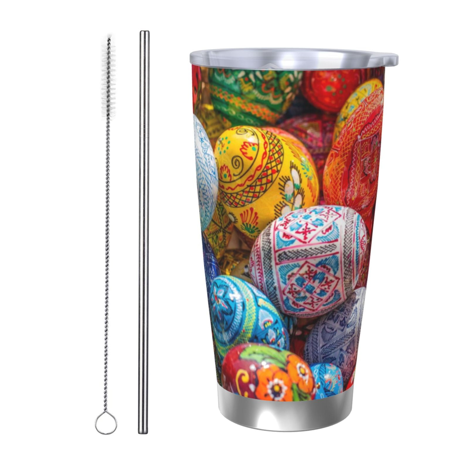 Picia Easter Eggs Pattern 20 oz Tumbler Stainless Steel Vacuum ...