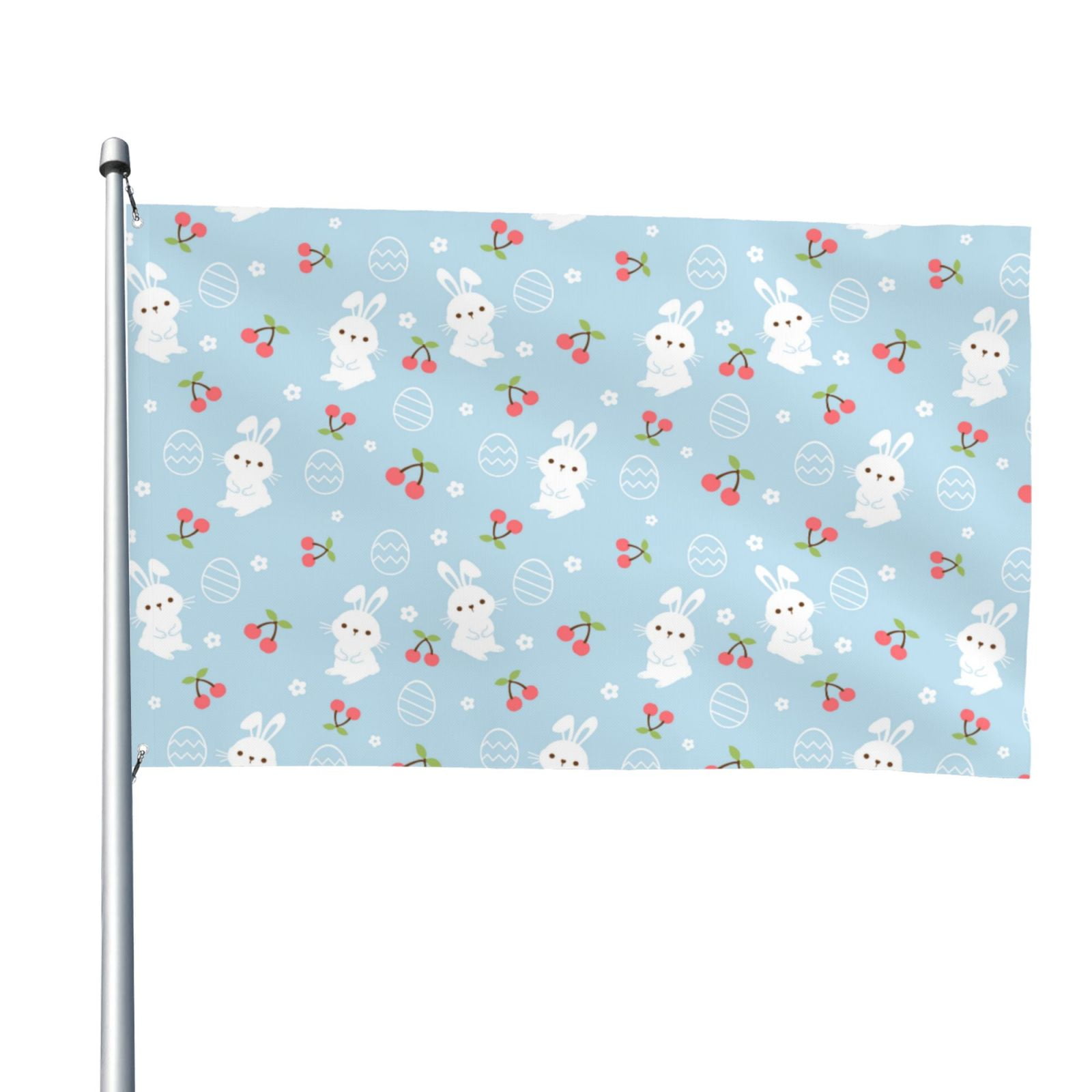 Picia Easter Rabbit Printed Flag ,Easter Rabbit Pattern Garden Flag ...