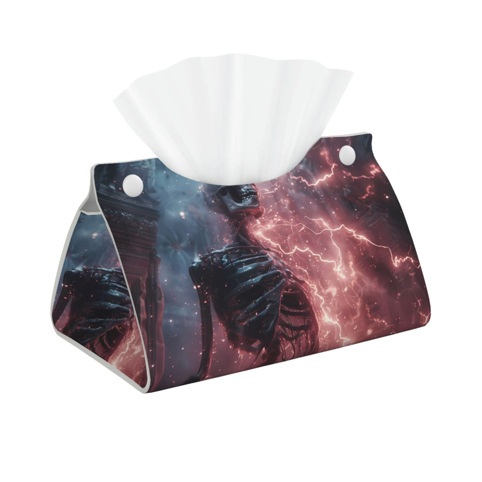 Picia Electric Skeleton Surrealism Pattern Long Tissue Box Cover,PVC ...