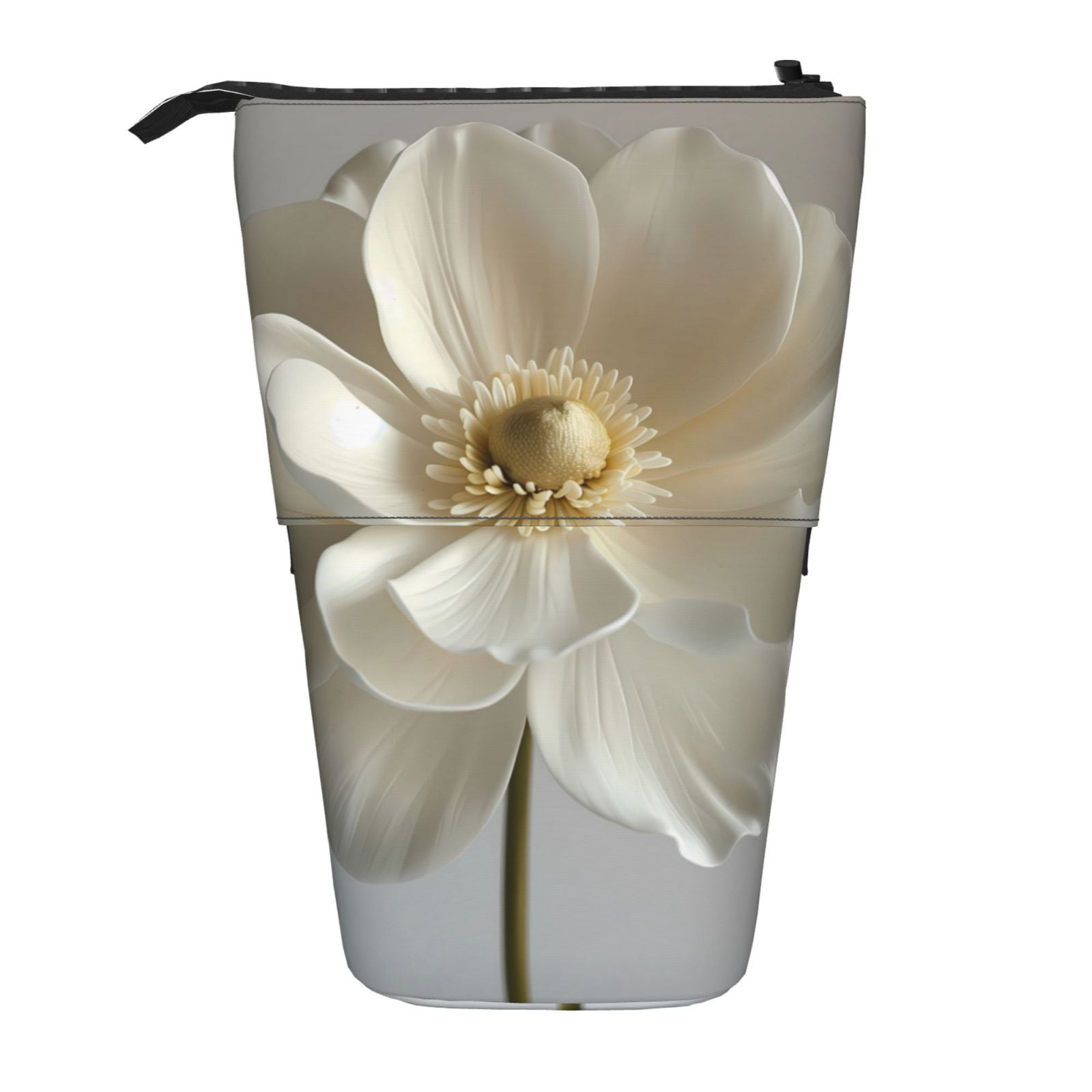 Picia Elegant Ivory Flower Print Telescopic Pencil Case, Telescopic Pen ...