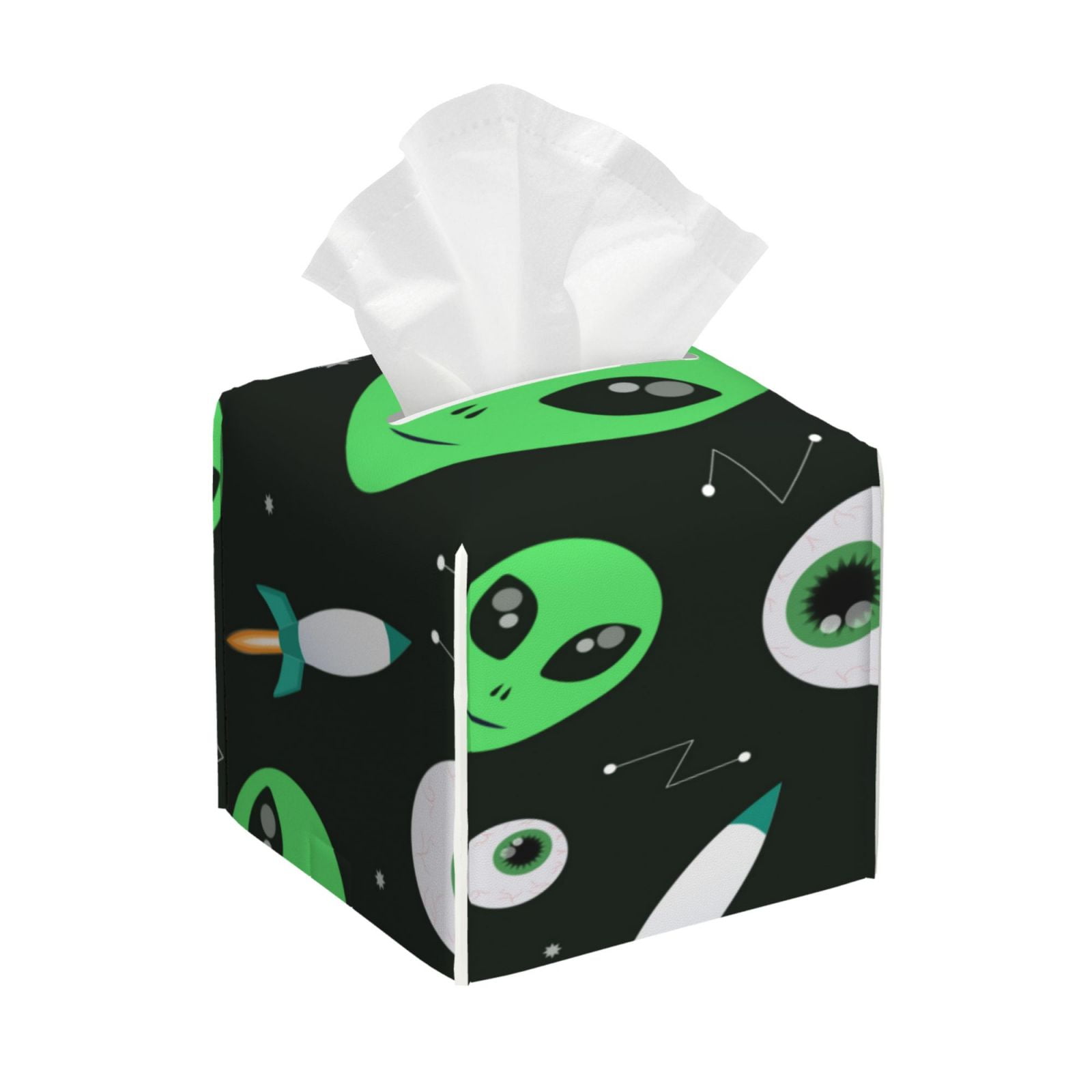 Picia Eyeball Monster Pattern Tissue Box Cover,PVC Leather Square ...