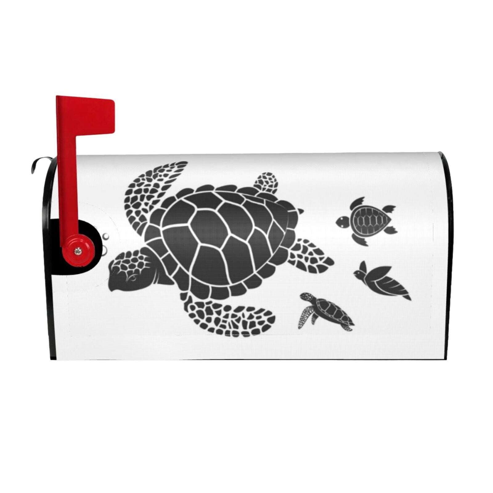 Picia Family Of Sea Turtles Magnetic Mailbox Cover Standard Size-21x18 ...