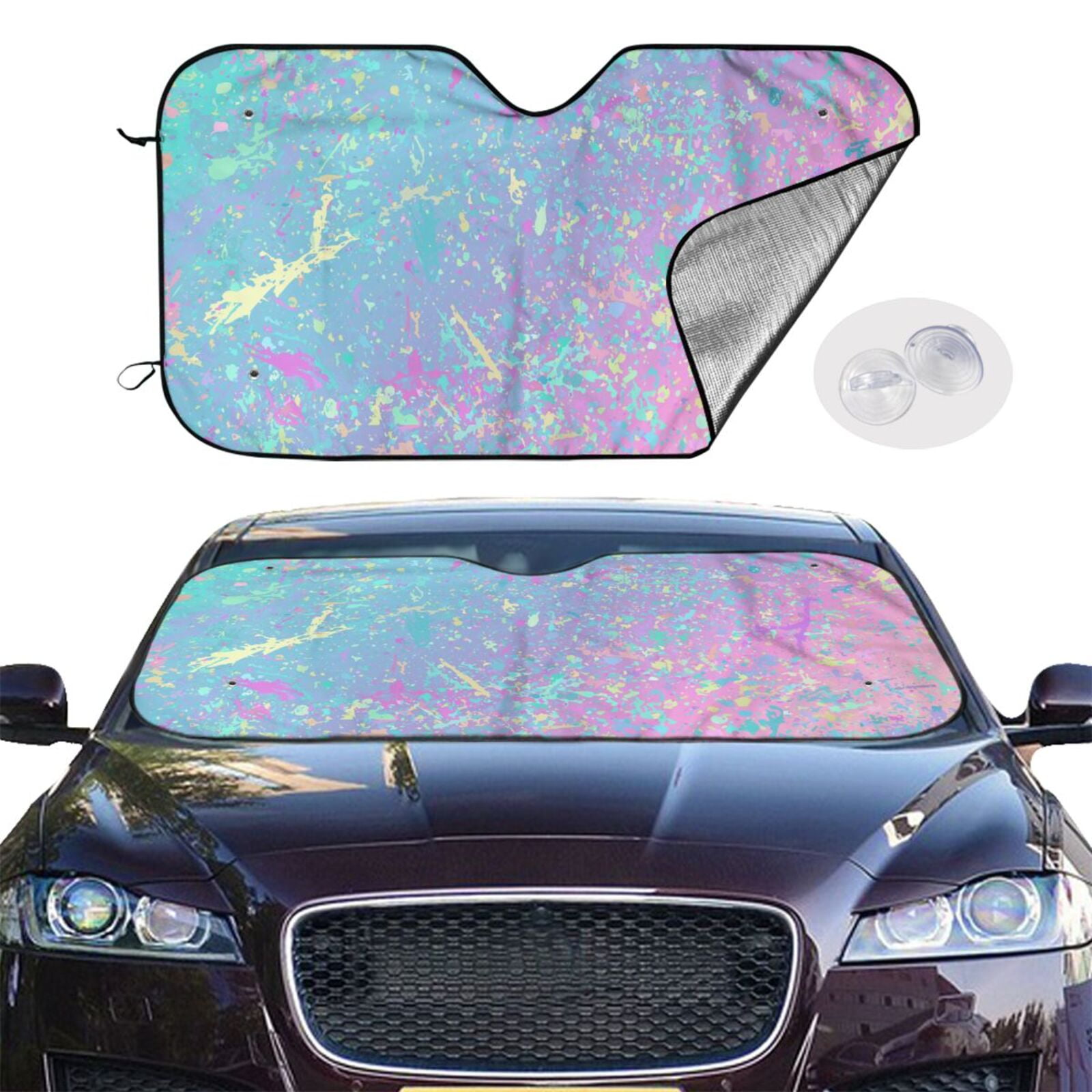 Picia Fantasy Gradient Curved Windshield Sunshade Accordion Folding ...