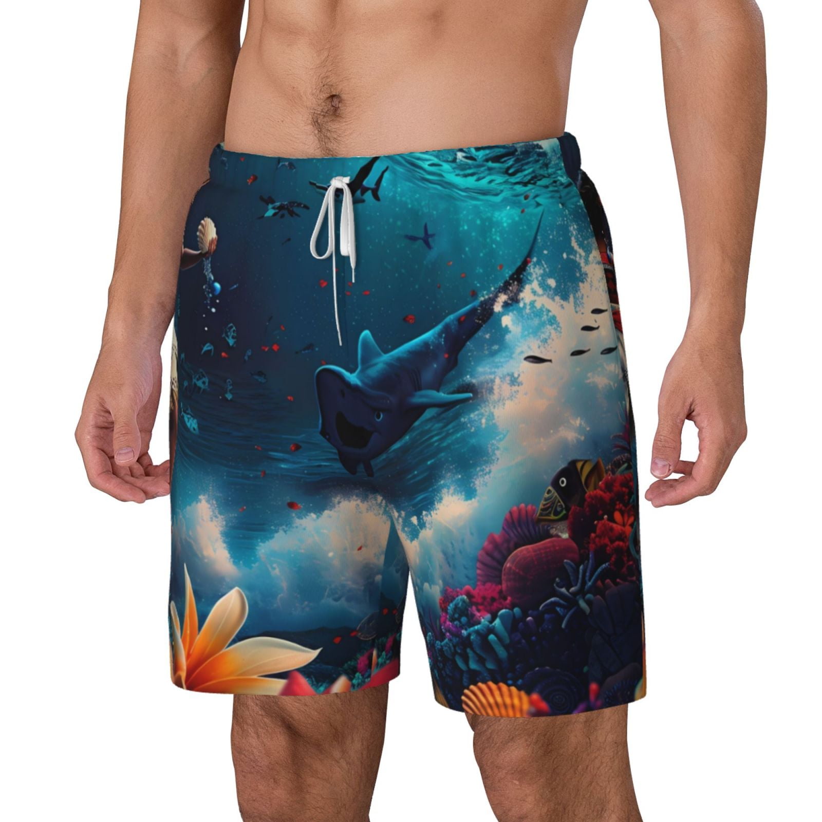 Picia Fantasy Underwater Adventure pattern Mens Swim Trunks with ...