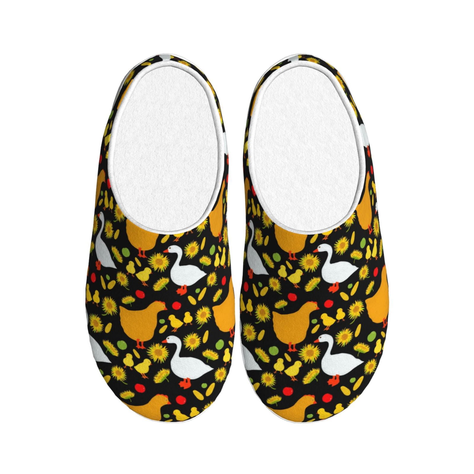 Picia Farm Goose for Women's Lamb-hug Comfy Fleece House Slippers ...