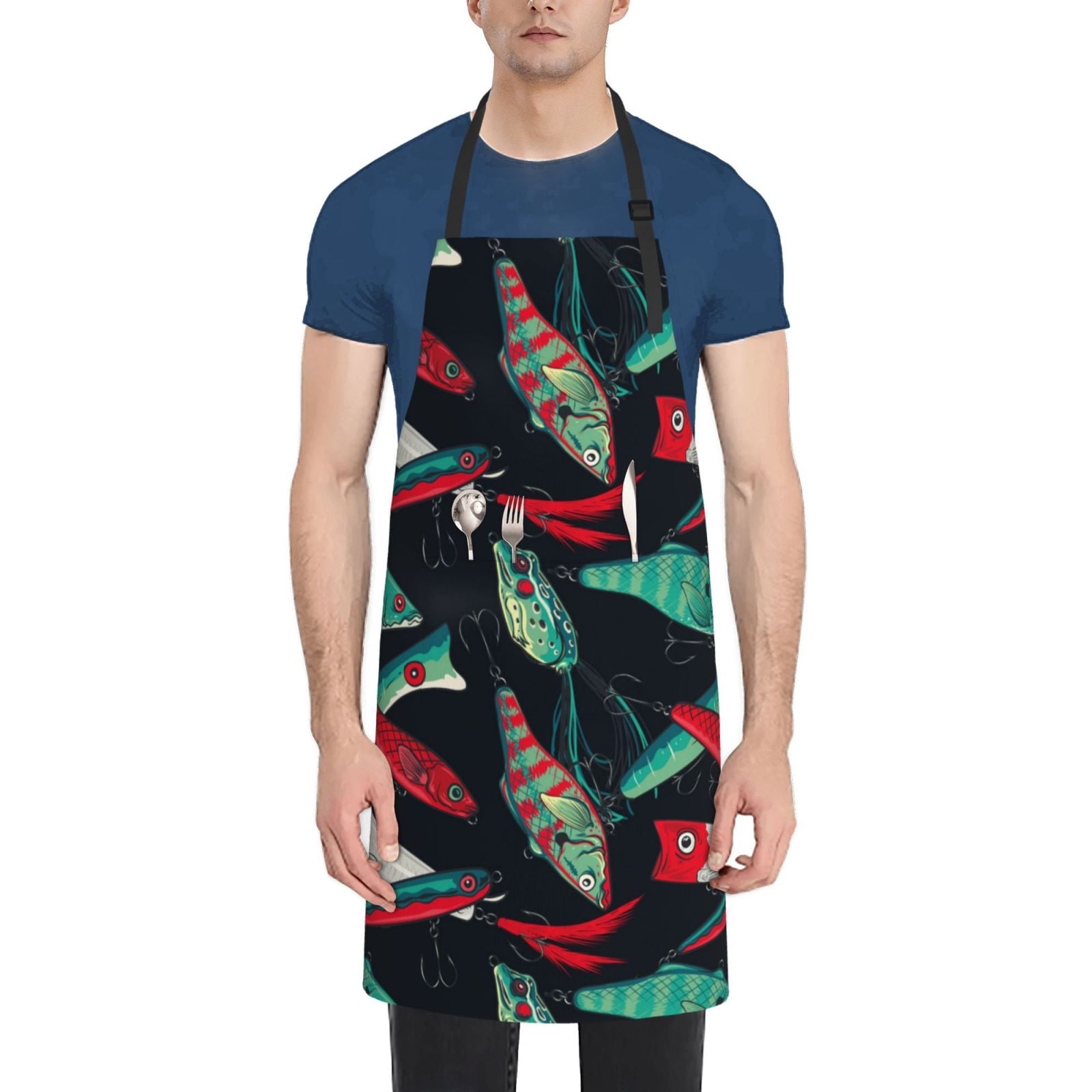 Picia Fishing Lure Waterproof Apron for Unisex Adult - Adjustable Bib ...