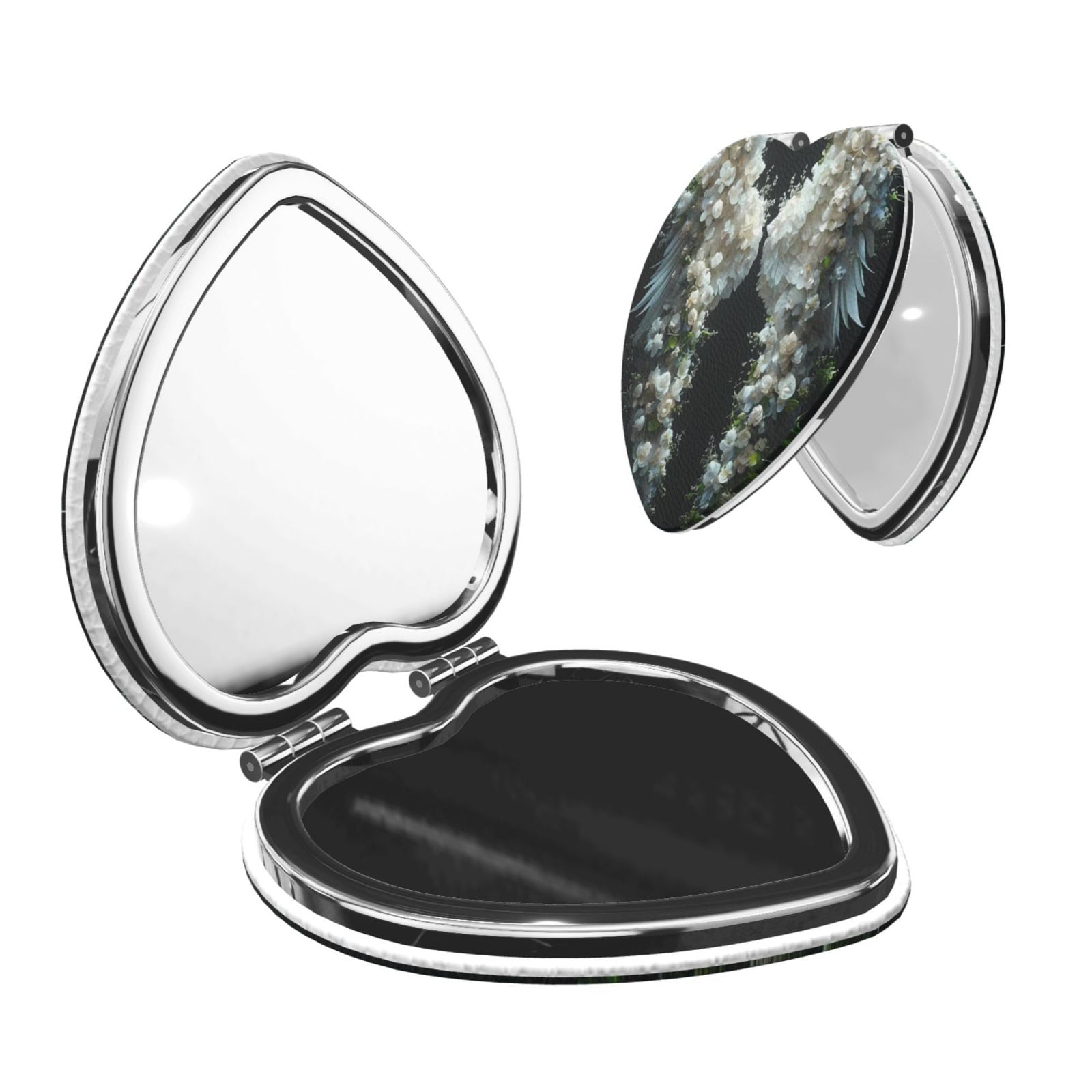 Picia Floral Angelic White Wings for Compact Vanity Mirror , Travel ...