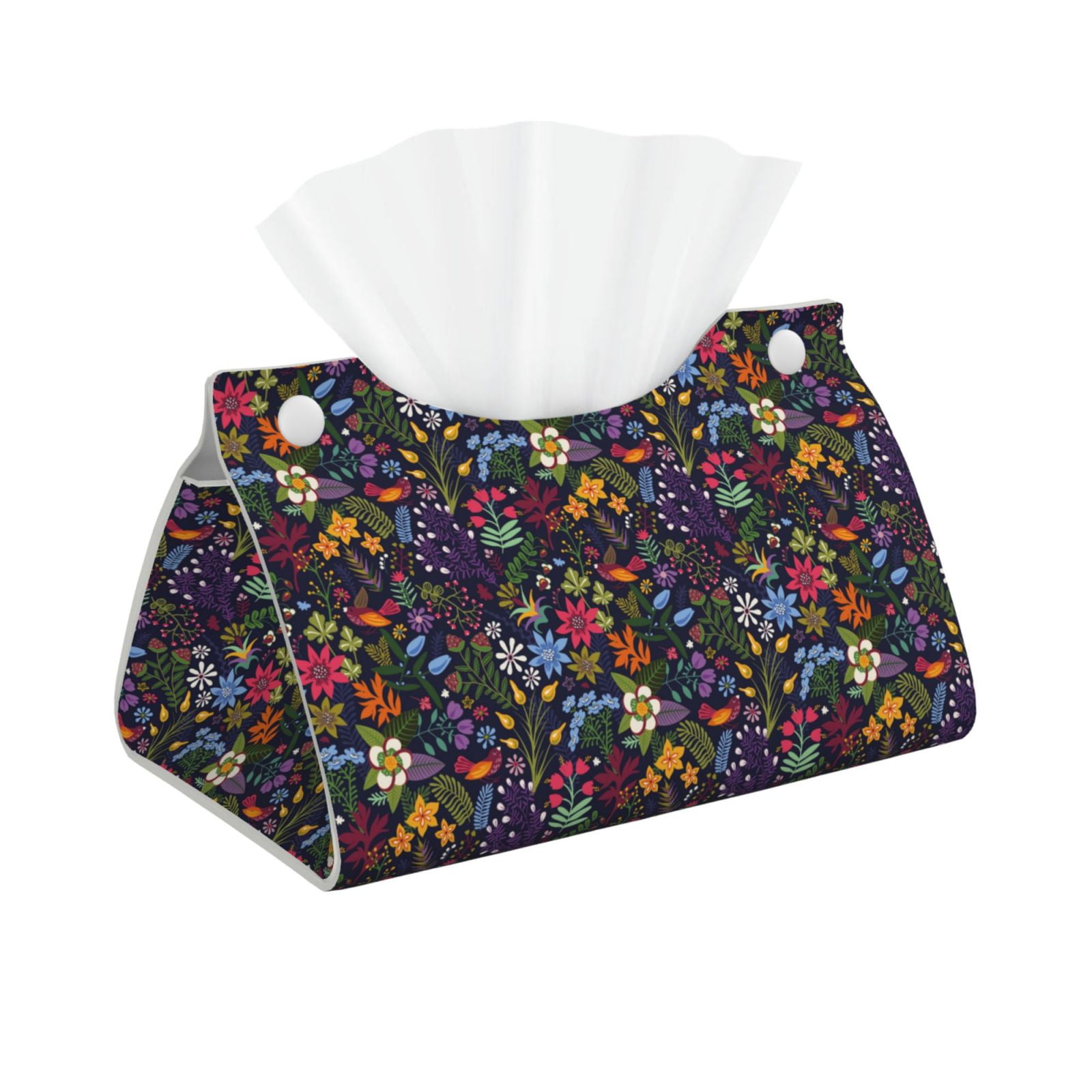 Picia Flowers And Birds Pattern Long Tissue Box Cover,PVC Leather ...