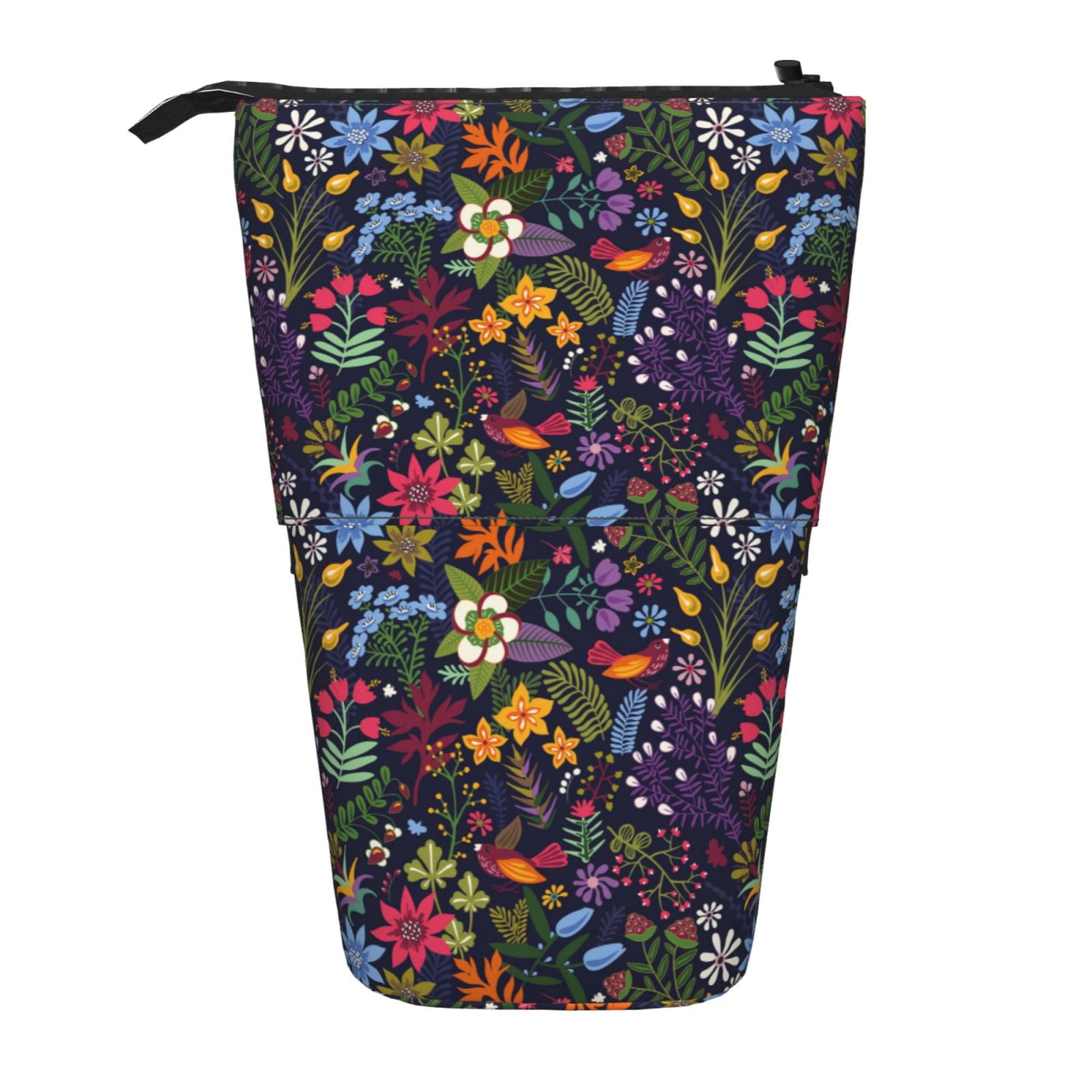 Picia Flowers And Birds Print Telescopic Pencil Case, Telescopic Pen ...