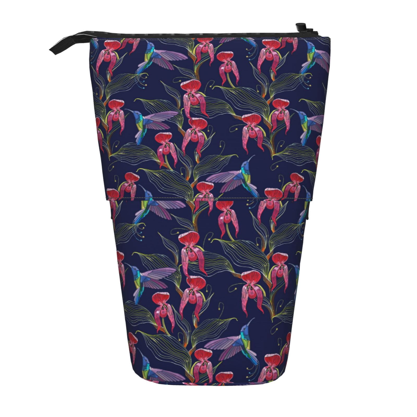 Picia Flowers And Humming Bird Print Telescopic Pencil Case, Telescopic ...