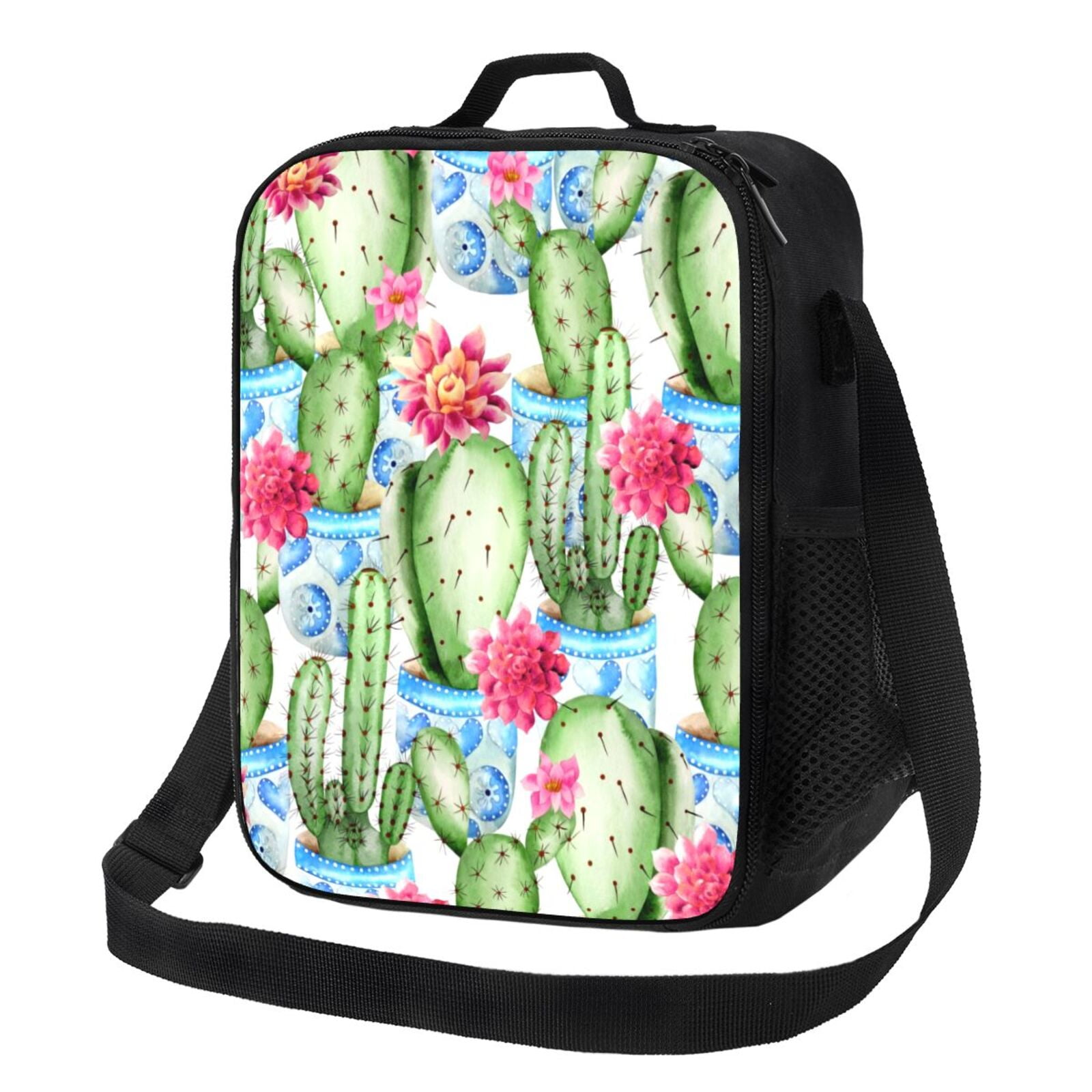 Picia Flowers and Cactus Lunch box Lunch bag for men women Large ...