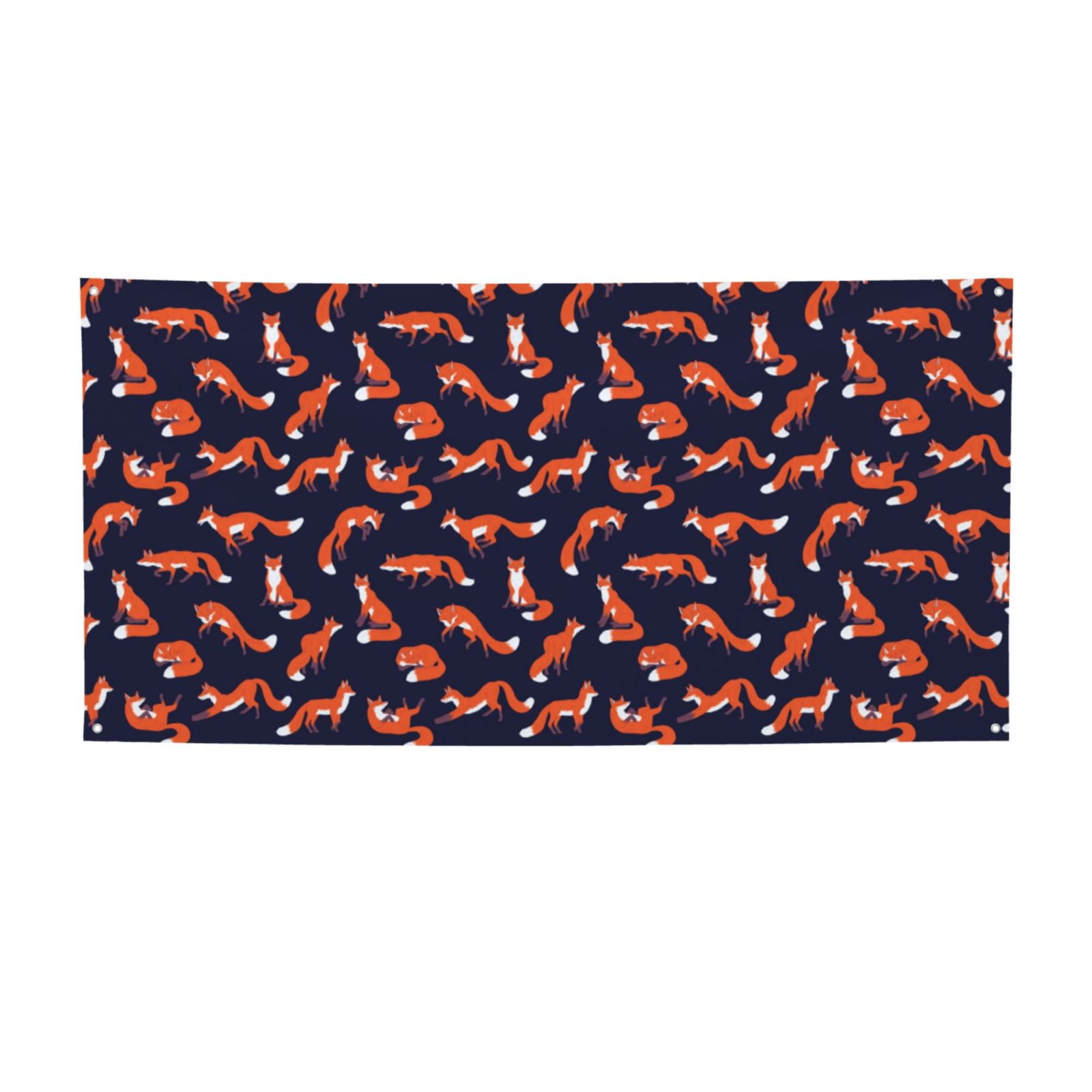 Picia Foxes In Different Poses Pattern Party Banner, Festive Decoration ...