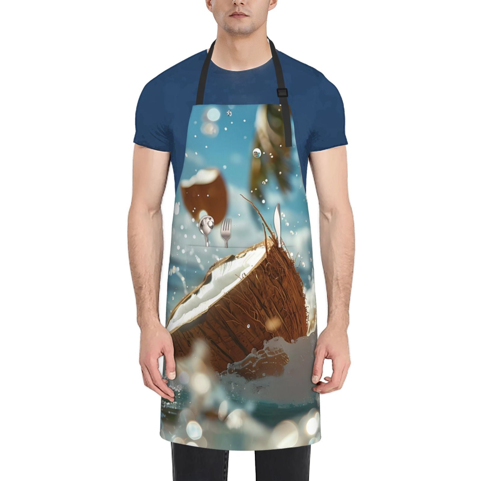 Picia Fresh Coconut Splash Waterproof Apron for Unisex Adult ...
