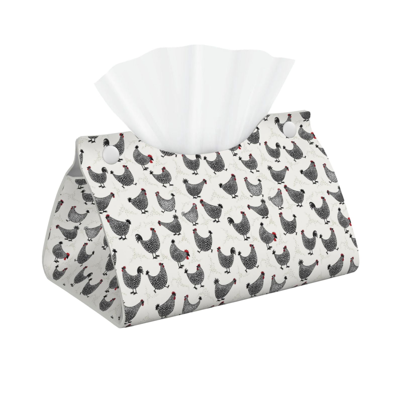 Picia Funny Chicken Pattern Long Tissue Box Cover,PVC Leather Triangle ...