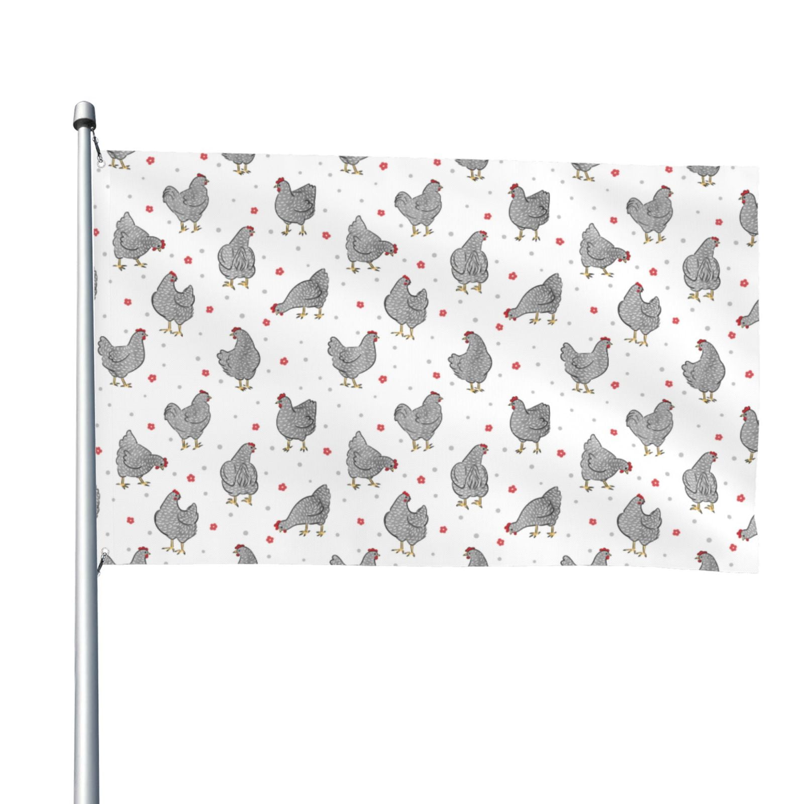 Picia Funny Chicken Printed Flag ,Funny Chicken Pattern Garden Flag ...