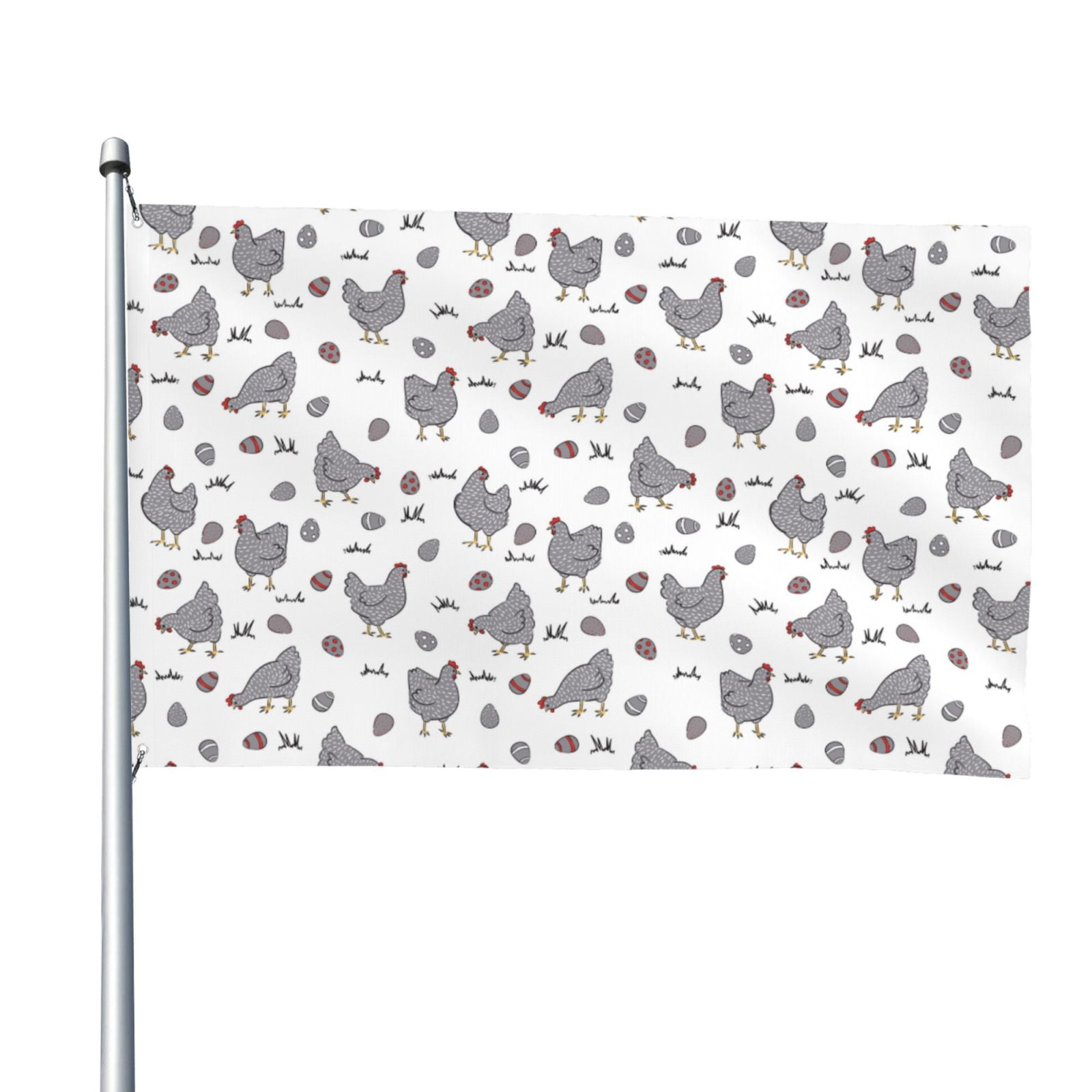 Picia Funny Chicken Printed Flag ,Funny Chicken Pattern Garden Flag ...