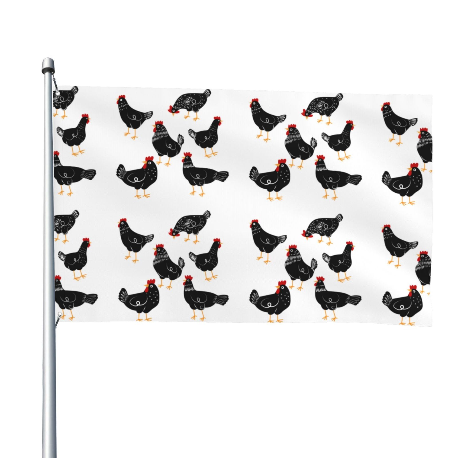 Picia Funny Chicken Printed Flag ,Funny Chicken Pattern Garden Flag ...