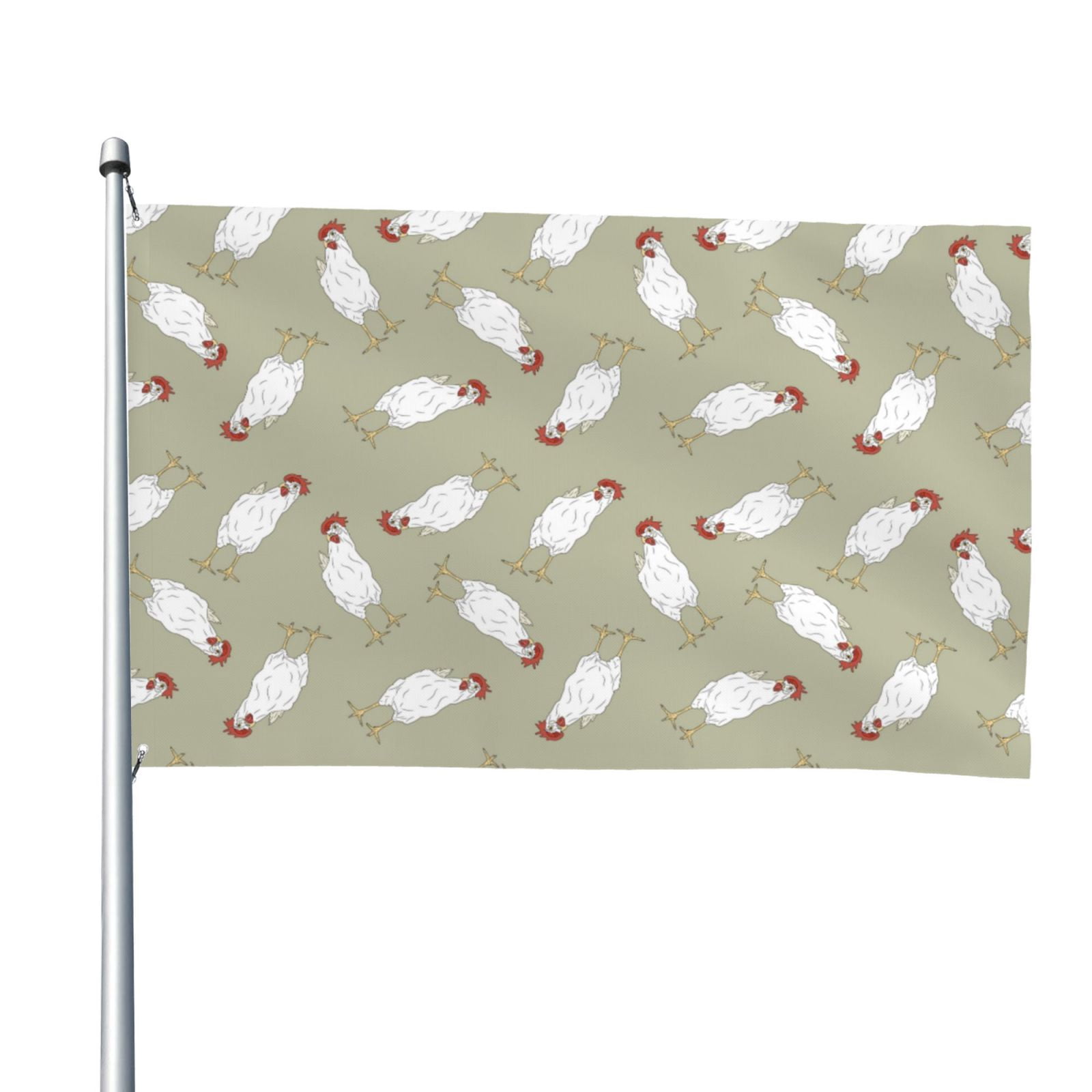 Picia Funny Chicken Printed Flag ,Funny Chicken Pattern Garden Flag ...