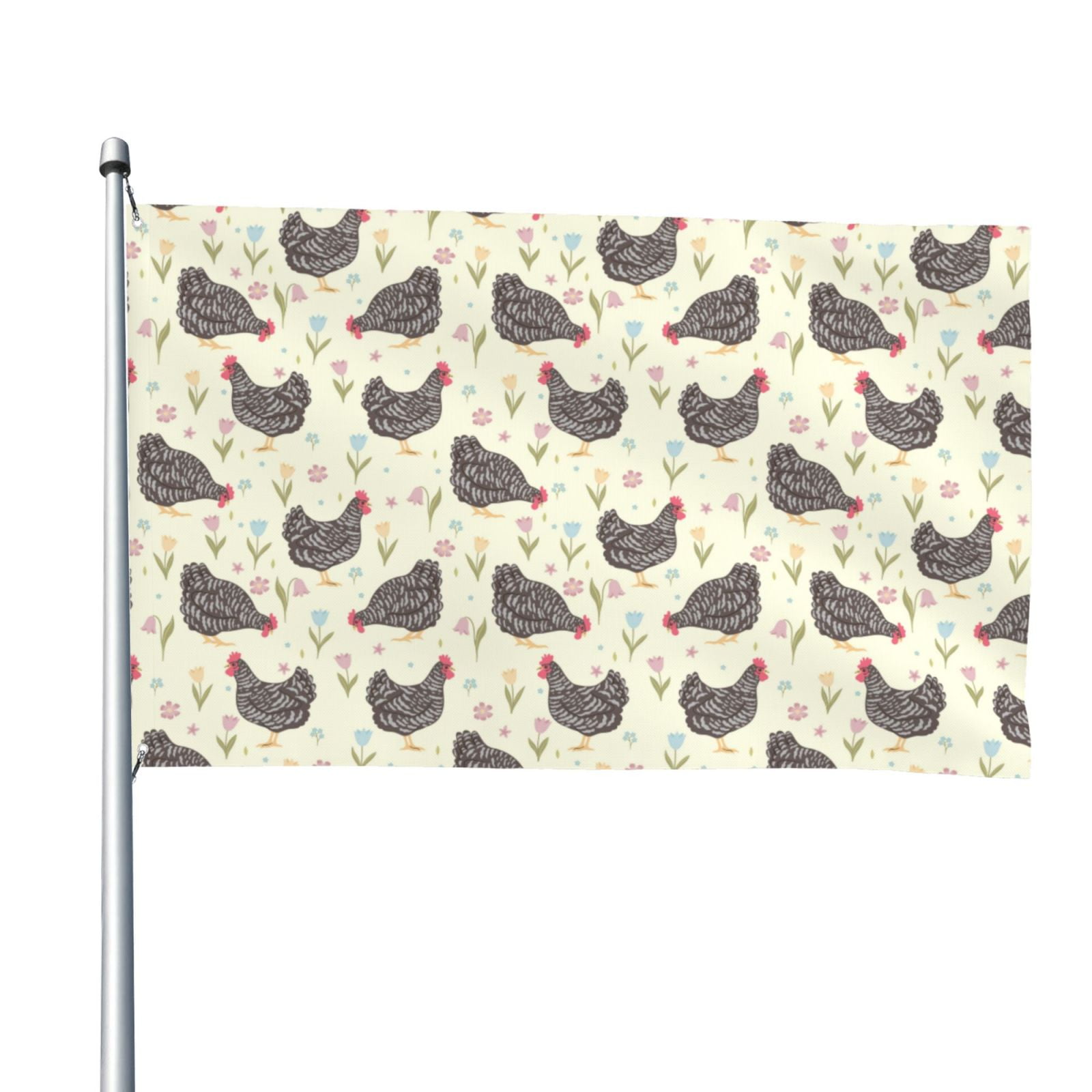Picia Funny Chicken Printed Flag ,Funny Chicken Pattern Garden Flag ...