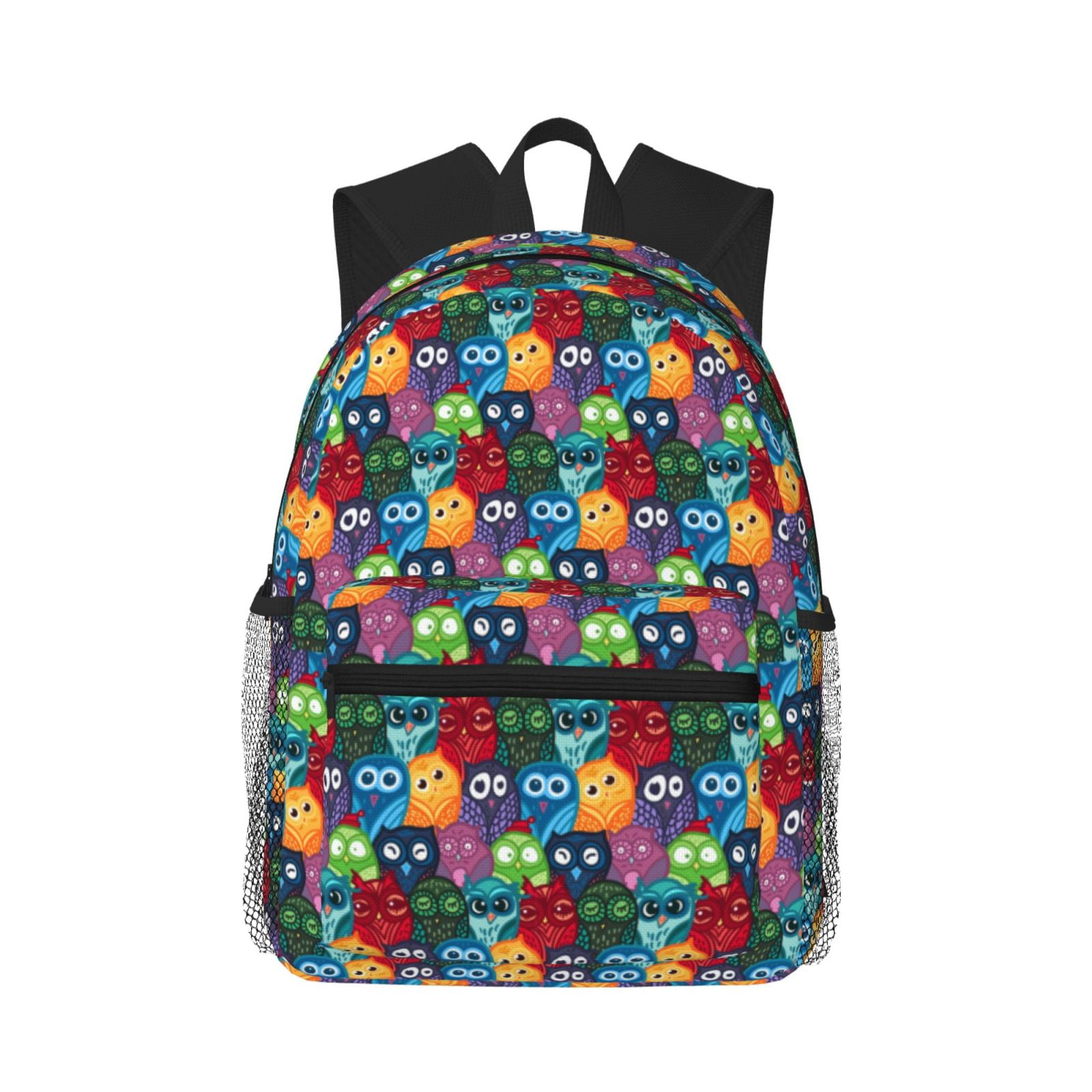 Picia Funny Owls Large Capacity Backpack Classic Style Backpack Casual Backpack Water-Resistant ...